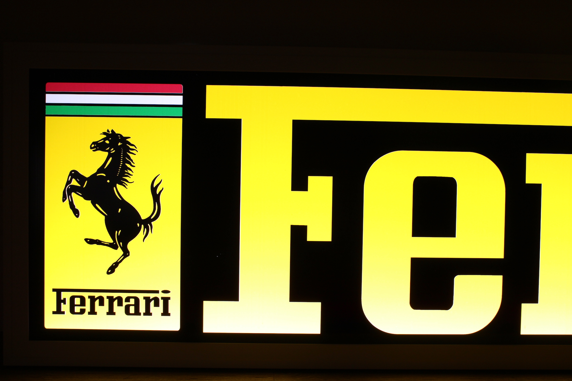 FERRARI ILLUMINATED SIGN