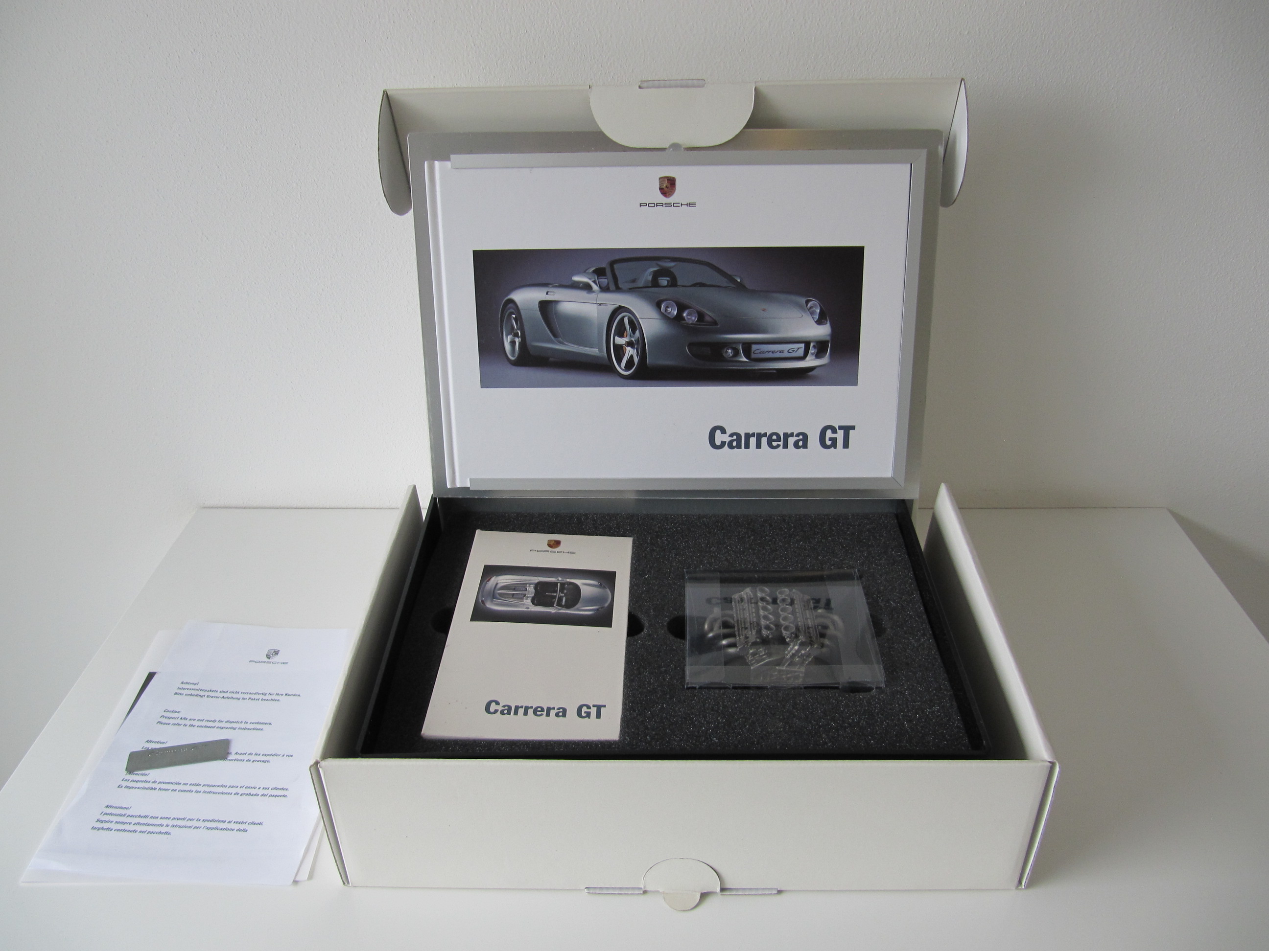 PORSCHE CARRERA GT PRE DELIVERY GIFT PACKAGE
