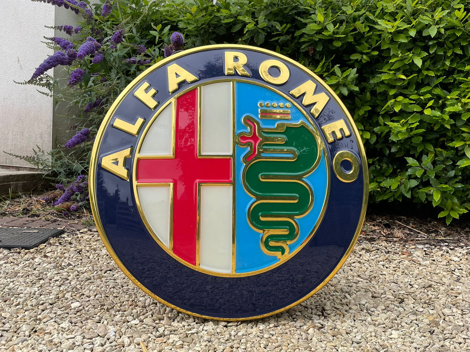 ALFA ROMEO ILLUMINATED SIGN
