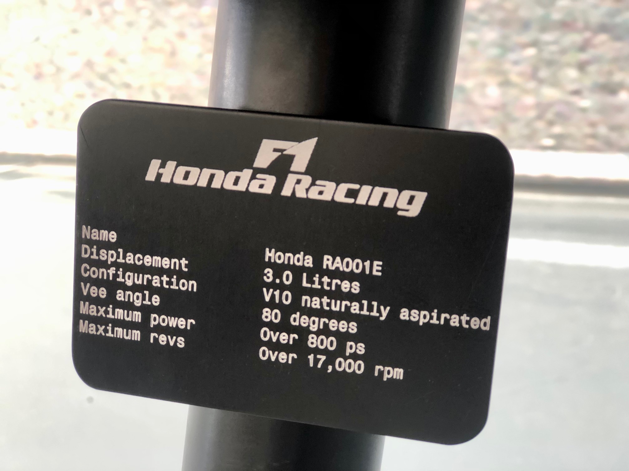2001 HONDA RA00E V10 F1 ENGINE BLOCK