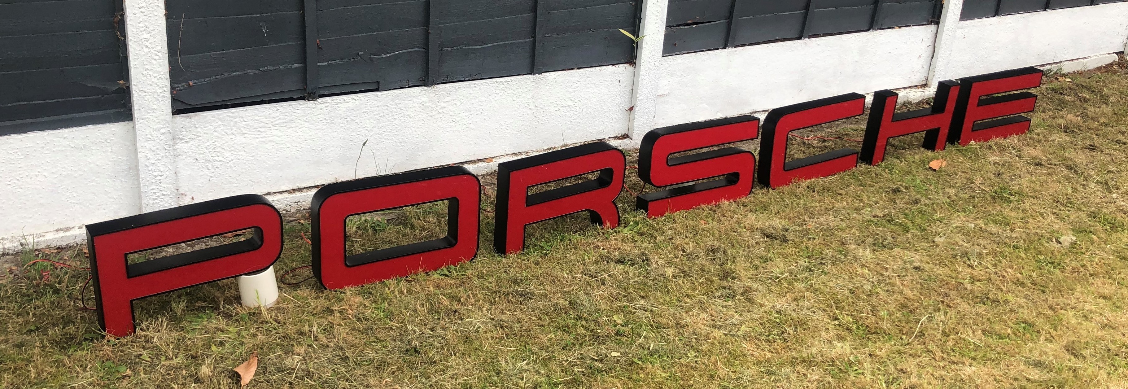 LARGE PORSCHE ILLUMINATED SIGN for sale by auction in Birmingham, West ...