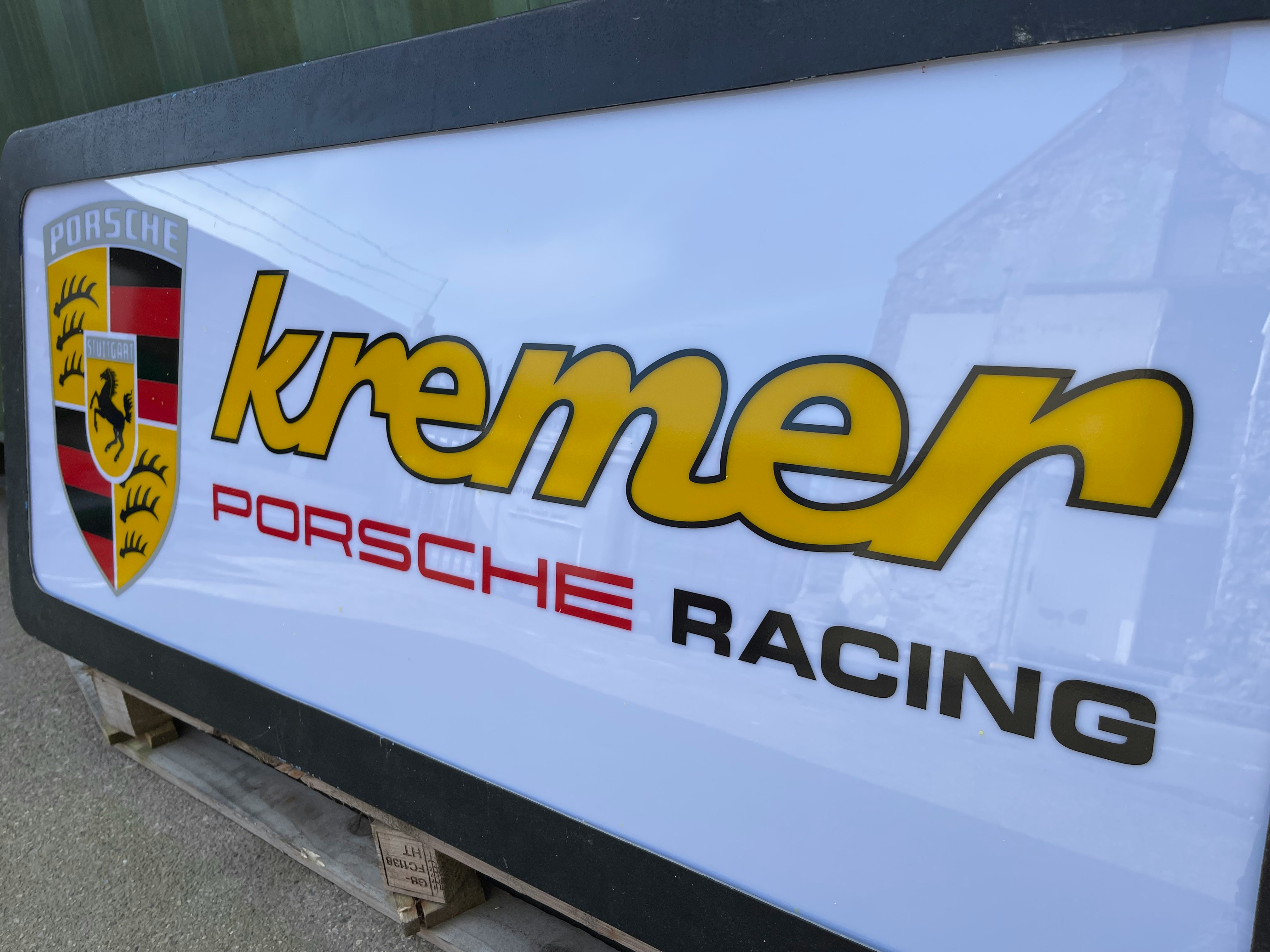 LARGE KREMER PORSCHE RACING ILLUMINATED SIGN