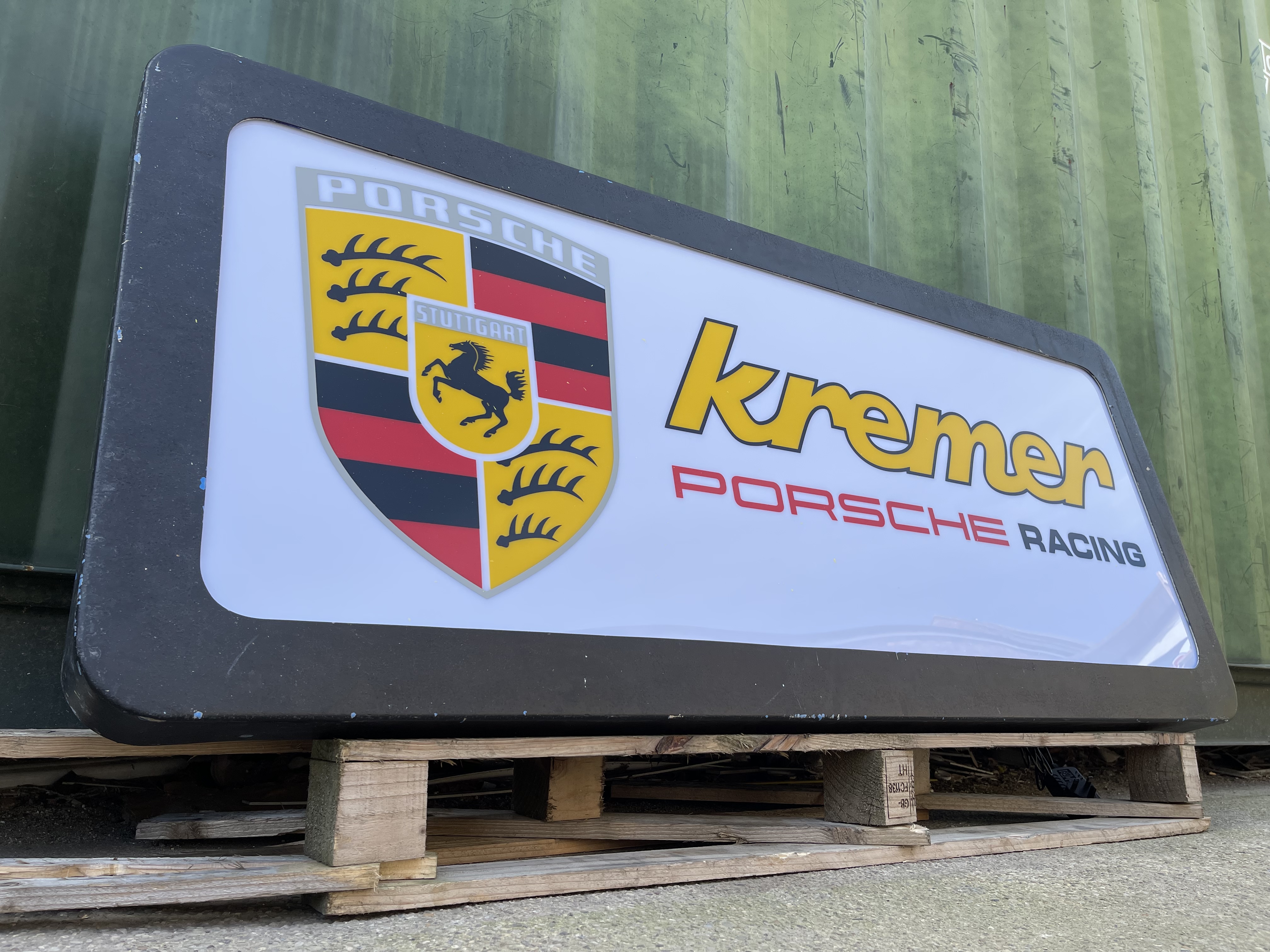 LARGE KREMER PORSCHE RACING ILLUMINATED SIGN