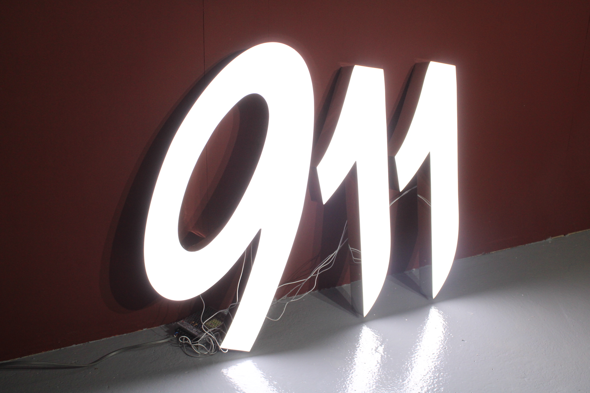 PORSCHE 911 ILLUMINATED SIGN