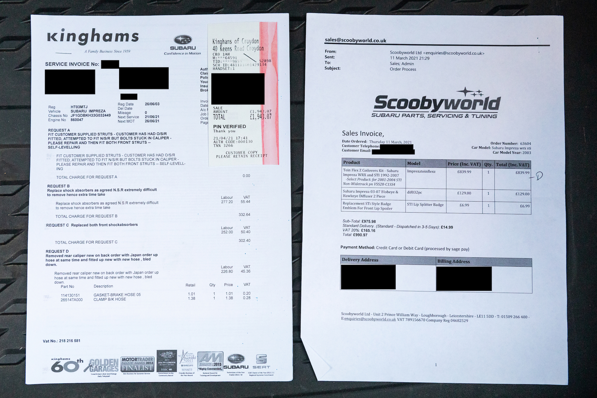 2003 SUBARU IMPREZA WRX STI