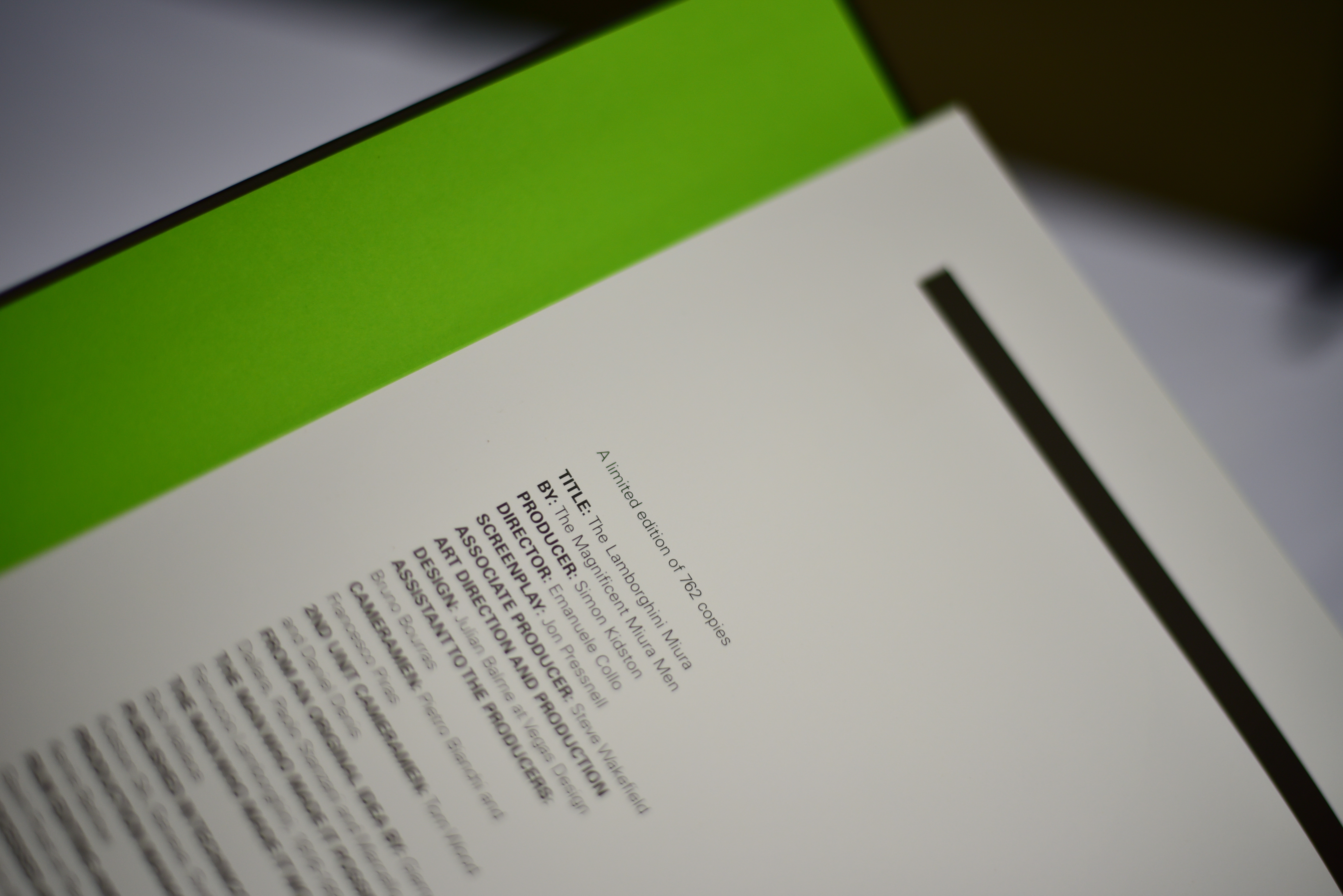 THE LAMBORGHINI MIURA BOOK - 1 OF 762 for sale by auction in Sussex ...