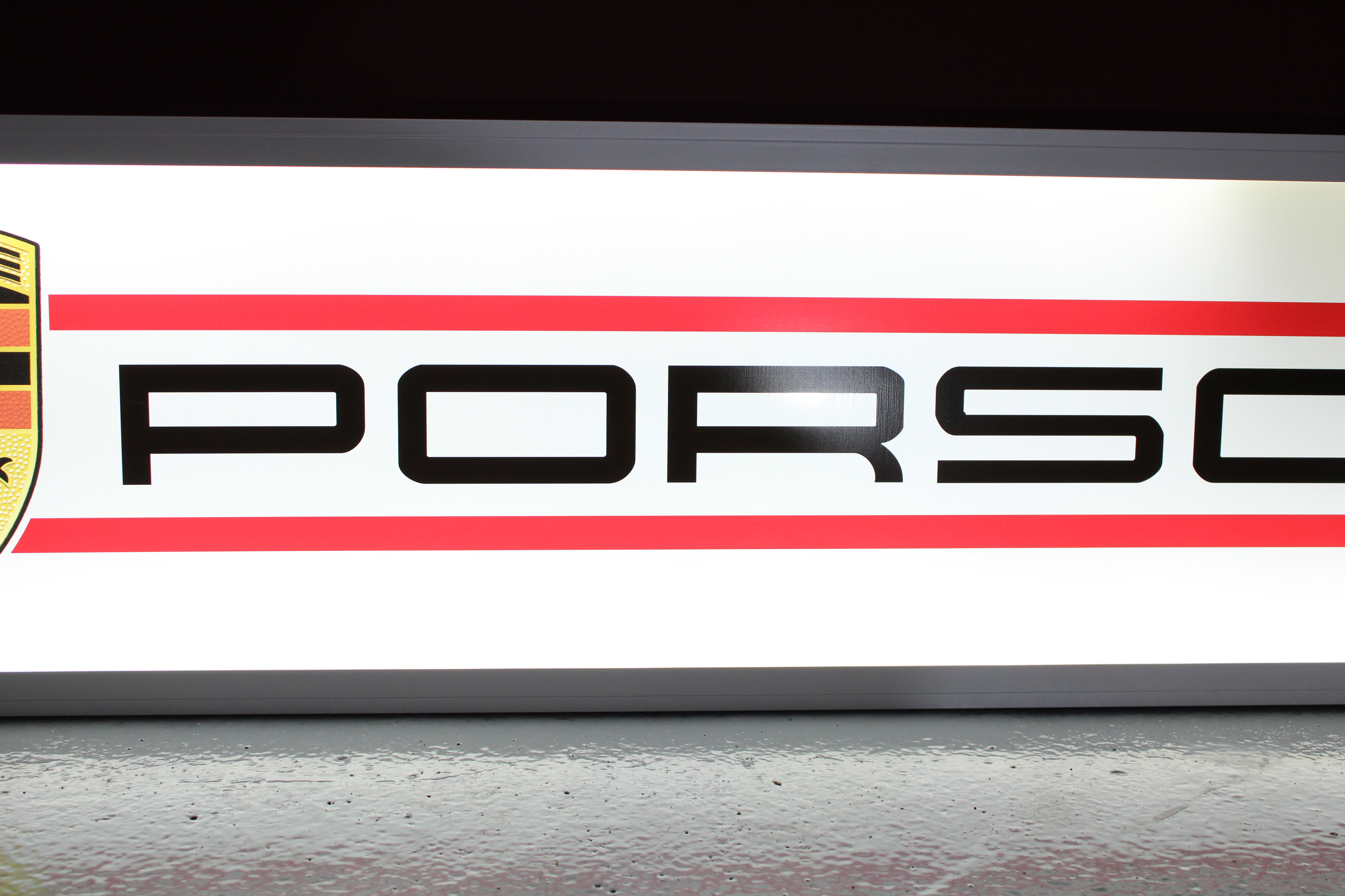 PORSCHE ILLUMINATED SIGN