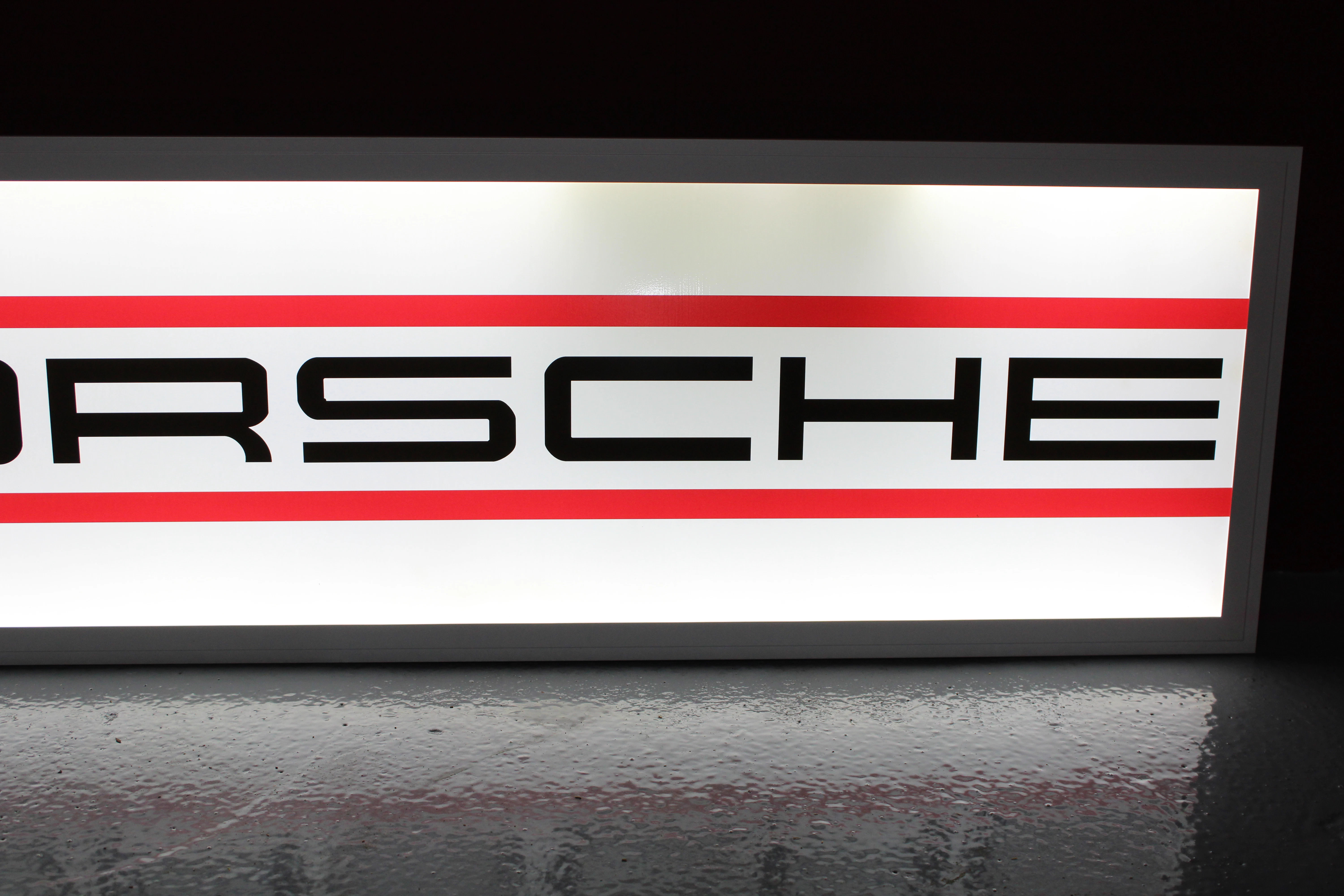 PORSCHE ILLUMINATED SIGN