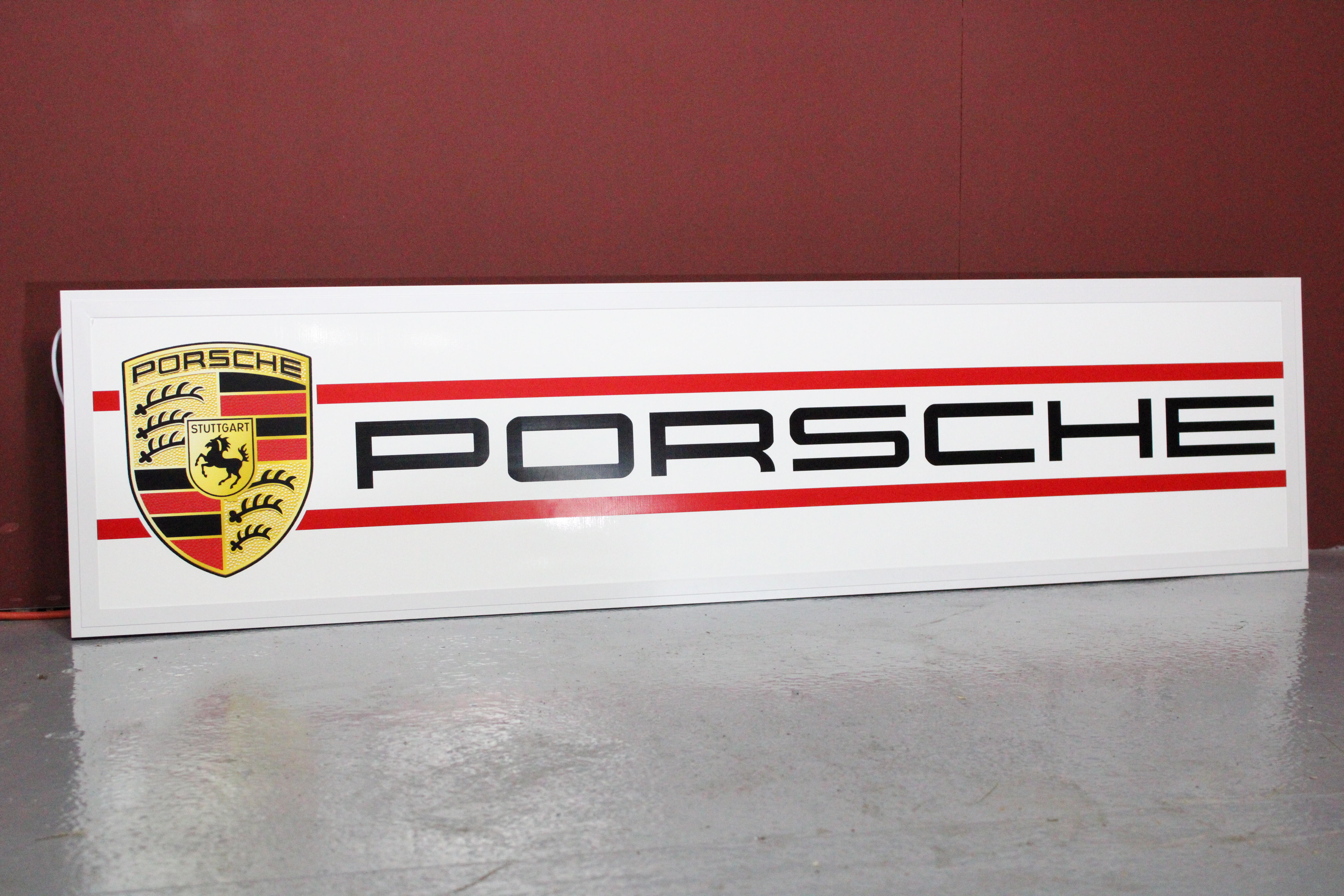 PORSCHE ILLUMINATED SIGN