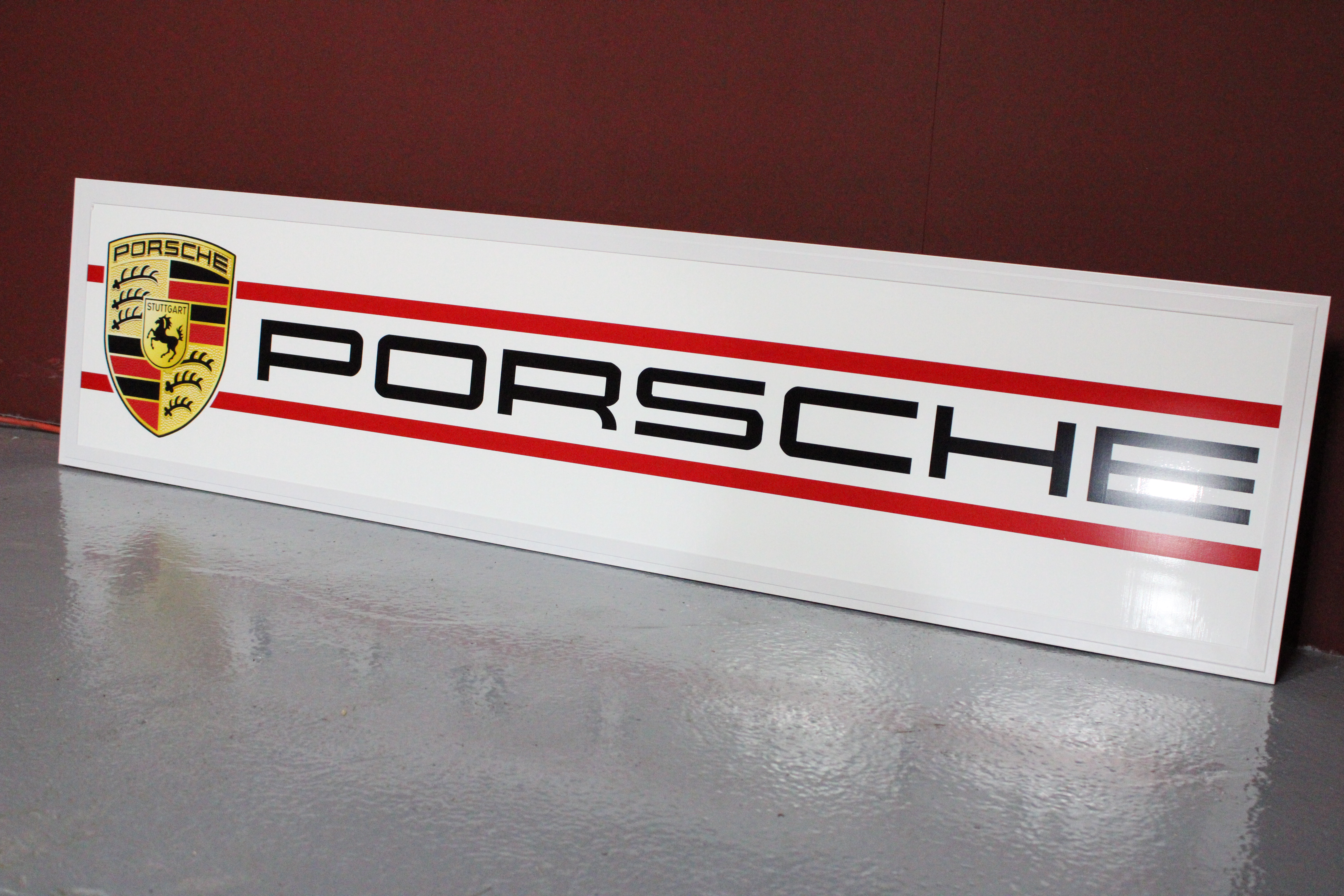 PORSCHE ILLUMINATED SIGN