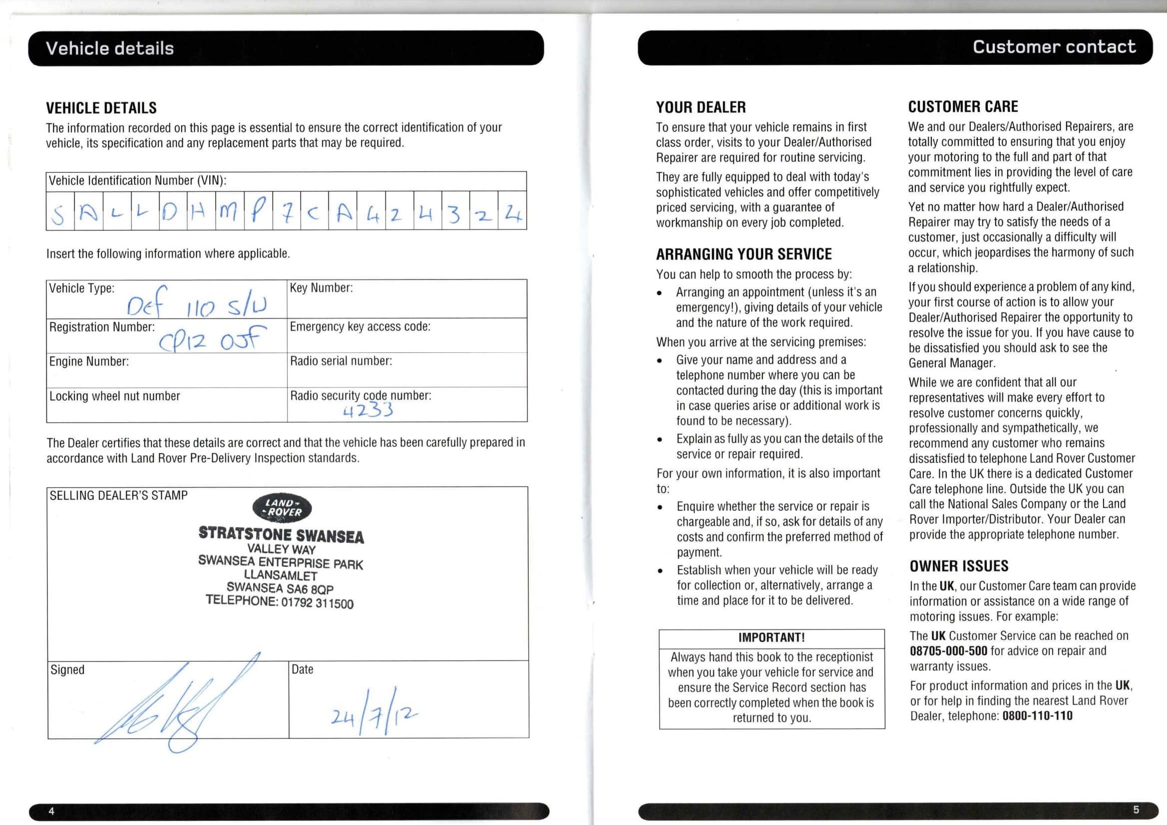 2012 LAND ROVER DEFENDER 110 STATION WAGON - 27,987 MILES