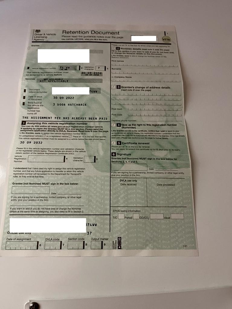 '74 WW' - NUMBER PLATE for sale by auction in , United Kingdom