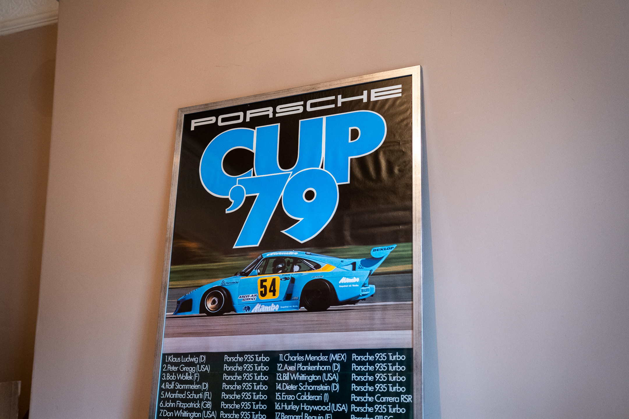 COLLECTION OF 10 ORIGINAL PORSCHE RACING POSTERS - EX JOHN FITZPATRICK