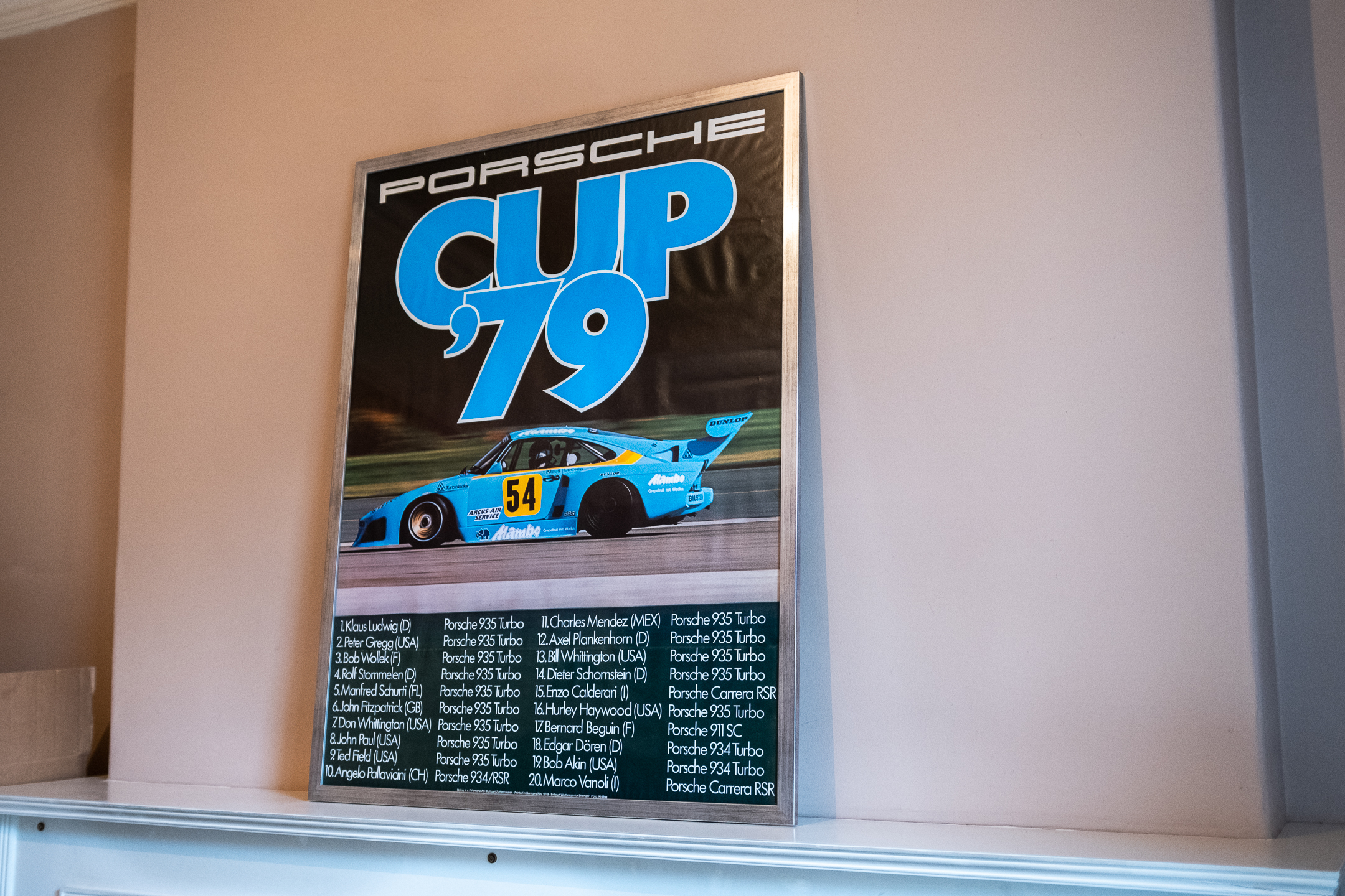 COLLECTION OF 10 ORIGINAL PORSCHE RACING POSTERS - EX JOHN FITZPATRICK