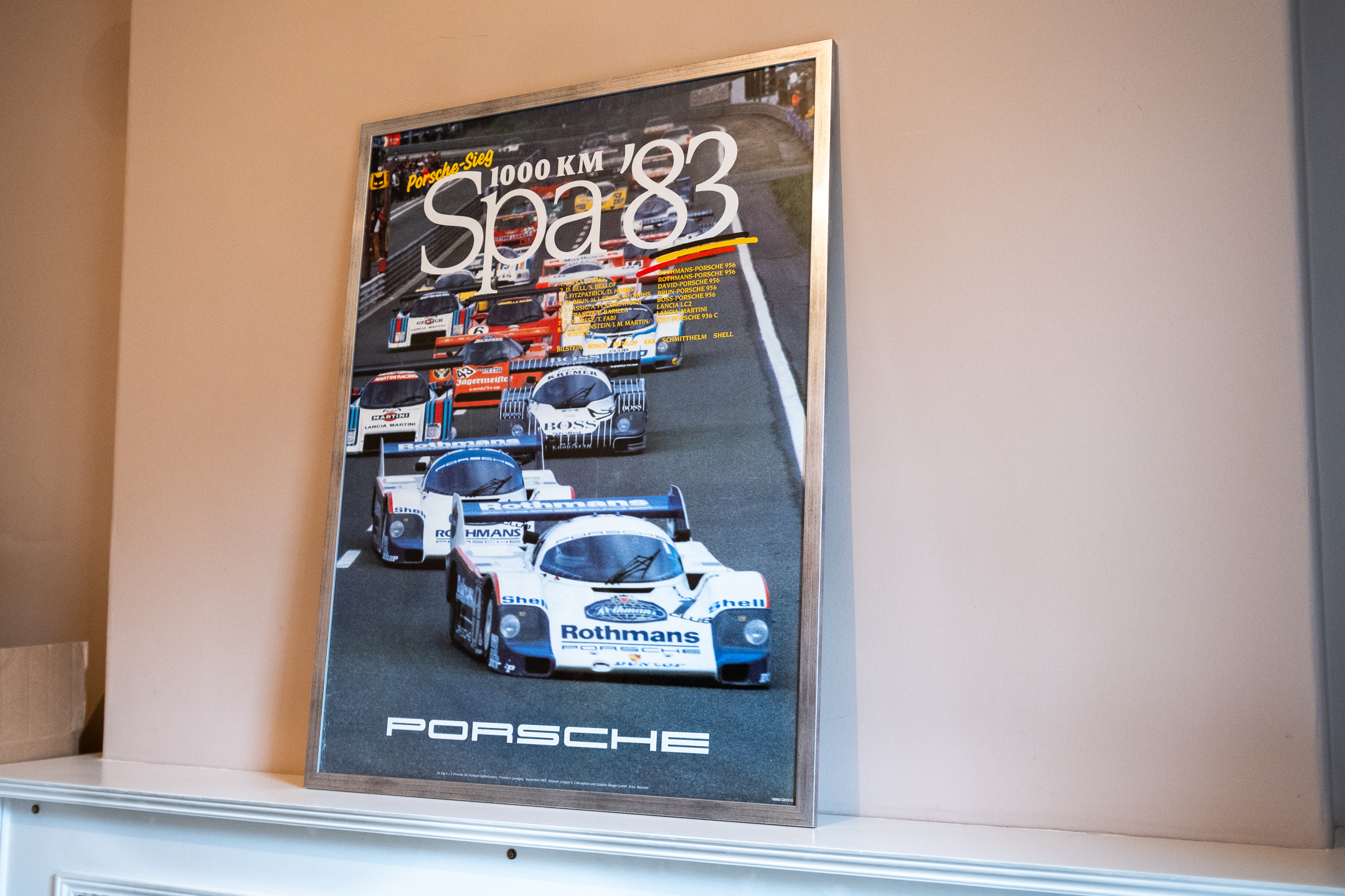 COLLECTION OF 10 ORIGINAL PORSCHE RACING POSTERS - EX JOHN FITZPATRICK