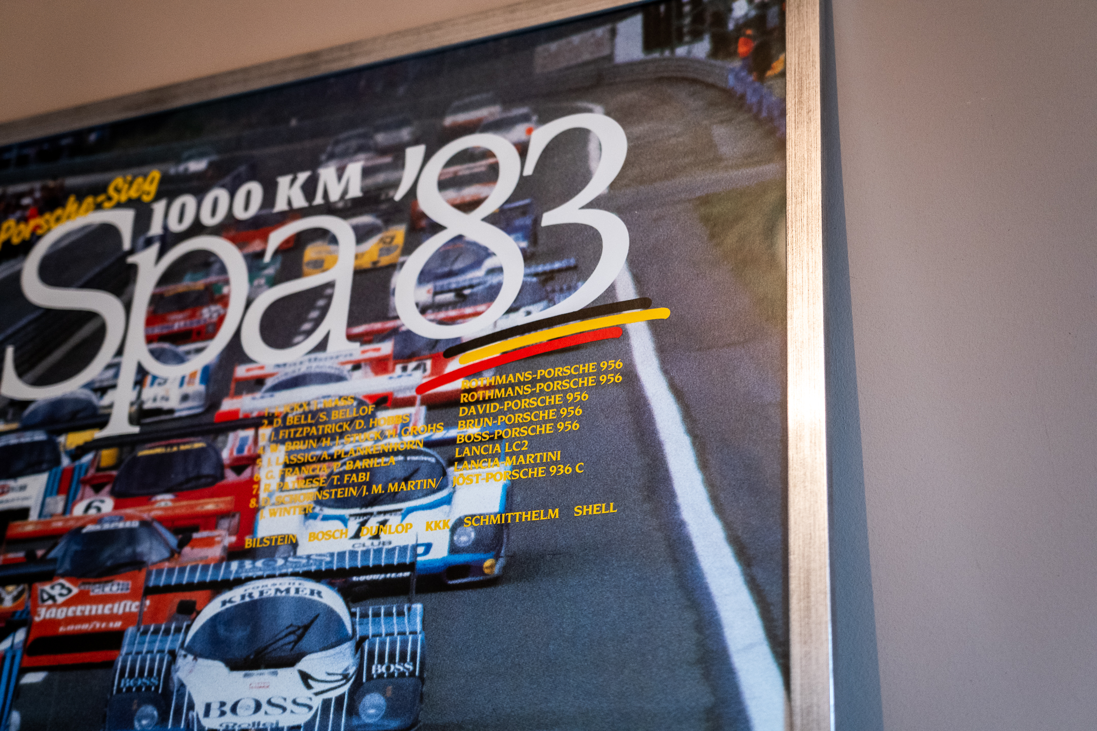 COLLECTION OF 10 ORIGINAL PORSCHE RACING POSTERS - EX JOHN FITZPATRICK