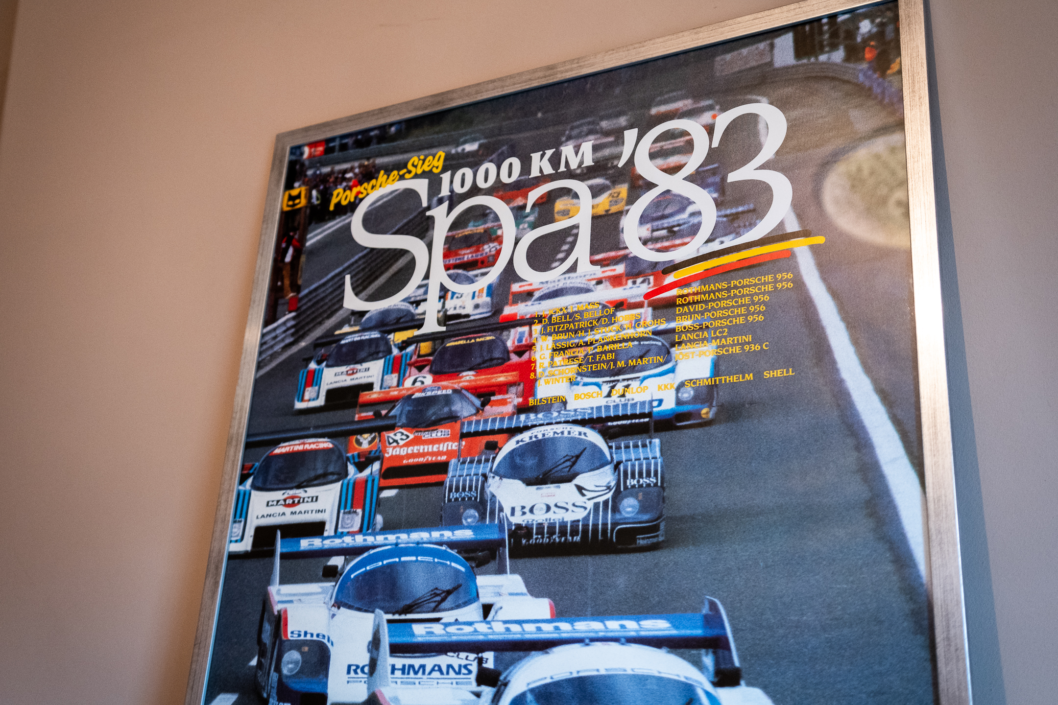 COLLECTION OF 10 ORIGINAL PORSCHE RACING POSTERS - EX JOHN FITZPATRICK