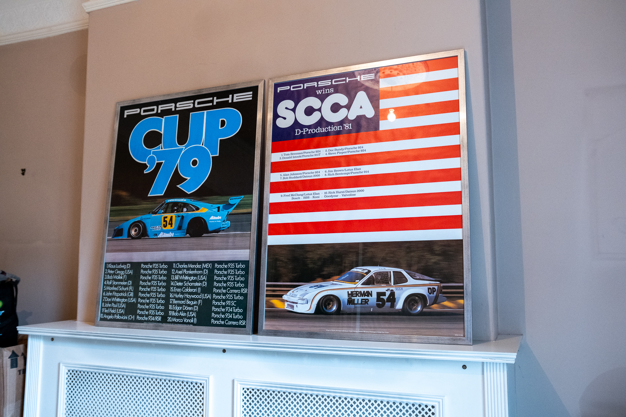 COLLECTION OF 10 ORIGINAL PORSCHE RACING POSTERS - EX JOHN FITZPATRICK