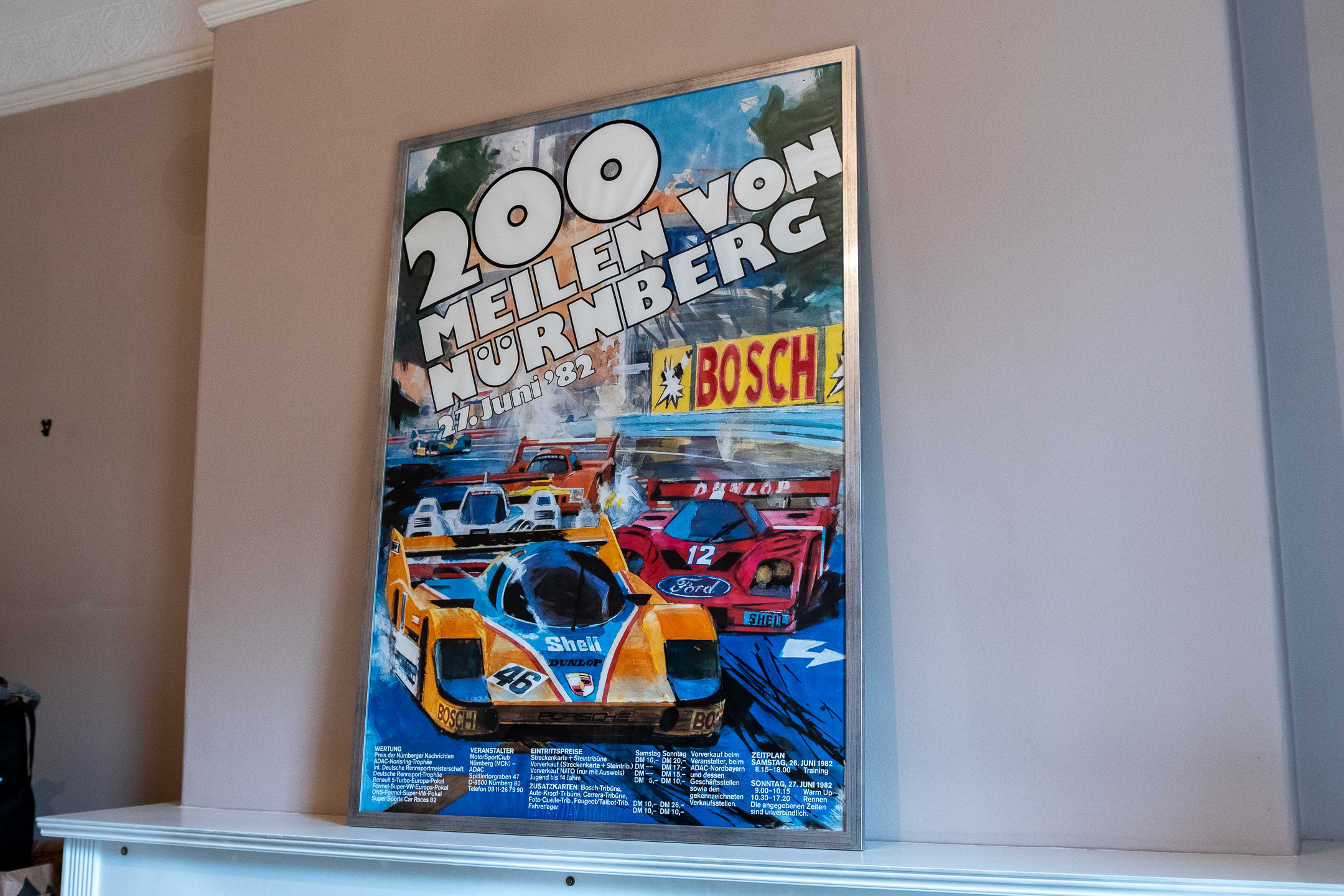 COLLECTION OF 10 ORIGINAL PORSCHE RACING POSTERS - EX JOHN FITZPATRICK