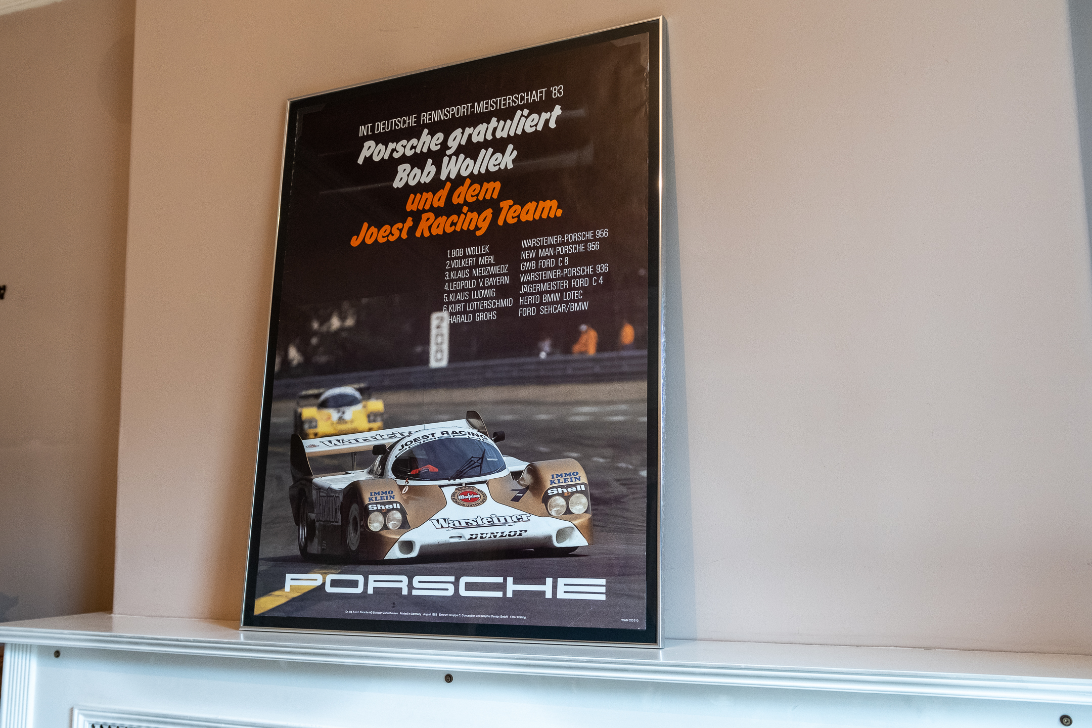 COLLECTION OF 10 ORIGINAL PORSCHE RACING POSTERS - EX JOHN FITZPATRICK
