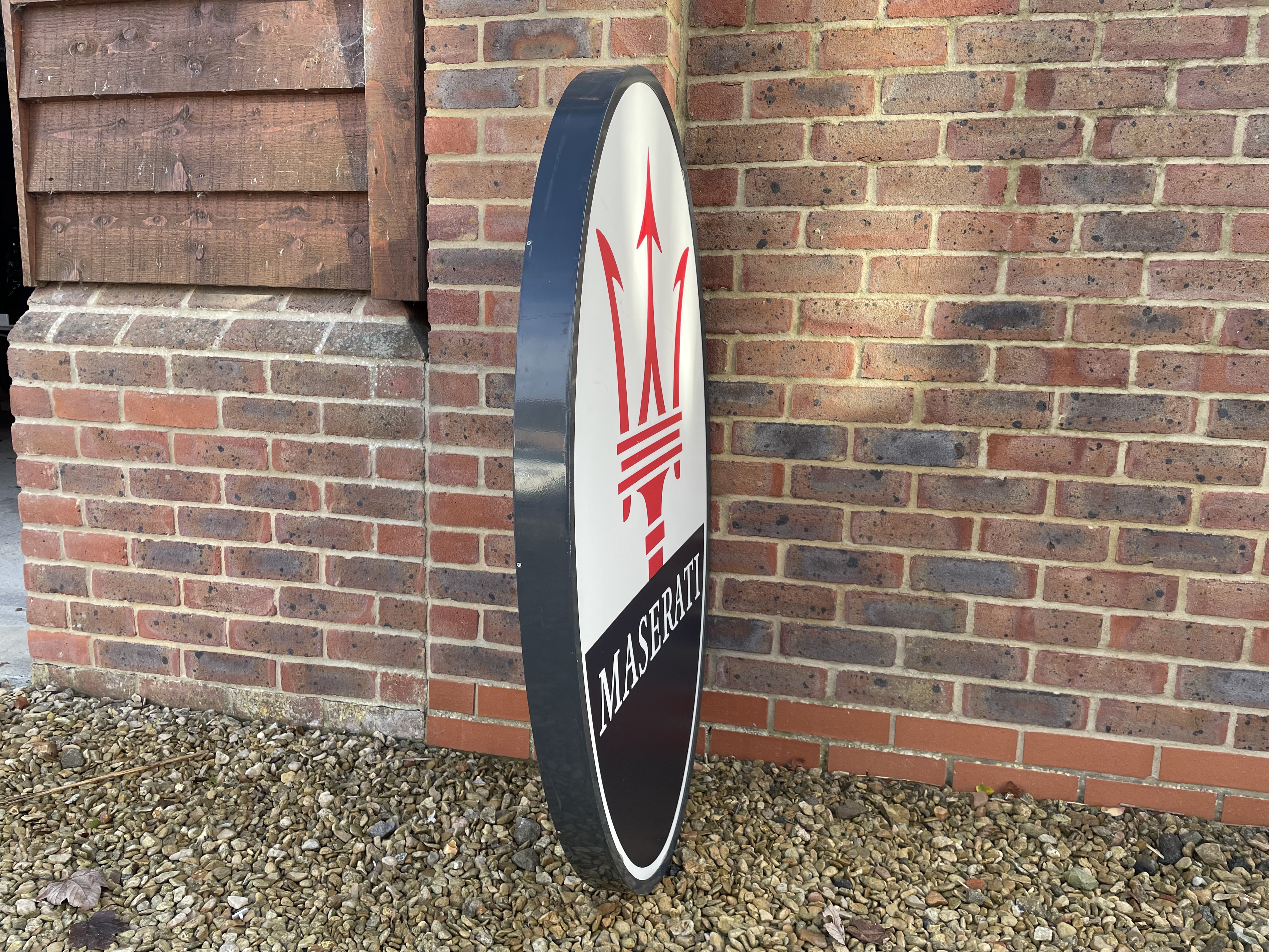 LARGE MASERATI ILLUMINATED SIGN
