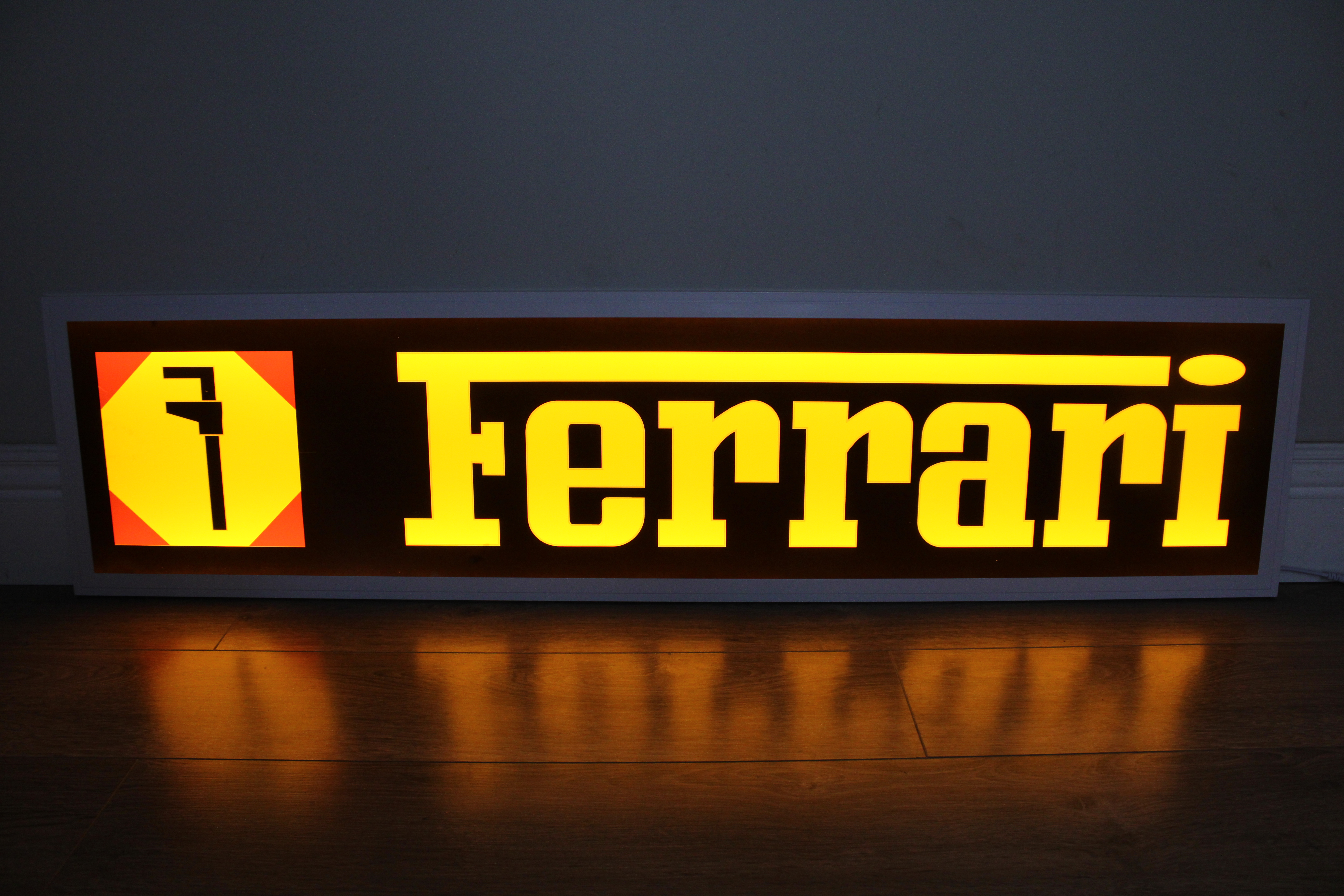FERRARI ILLUMINATED SERVICE SIGN