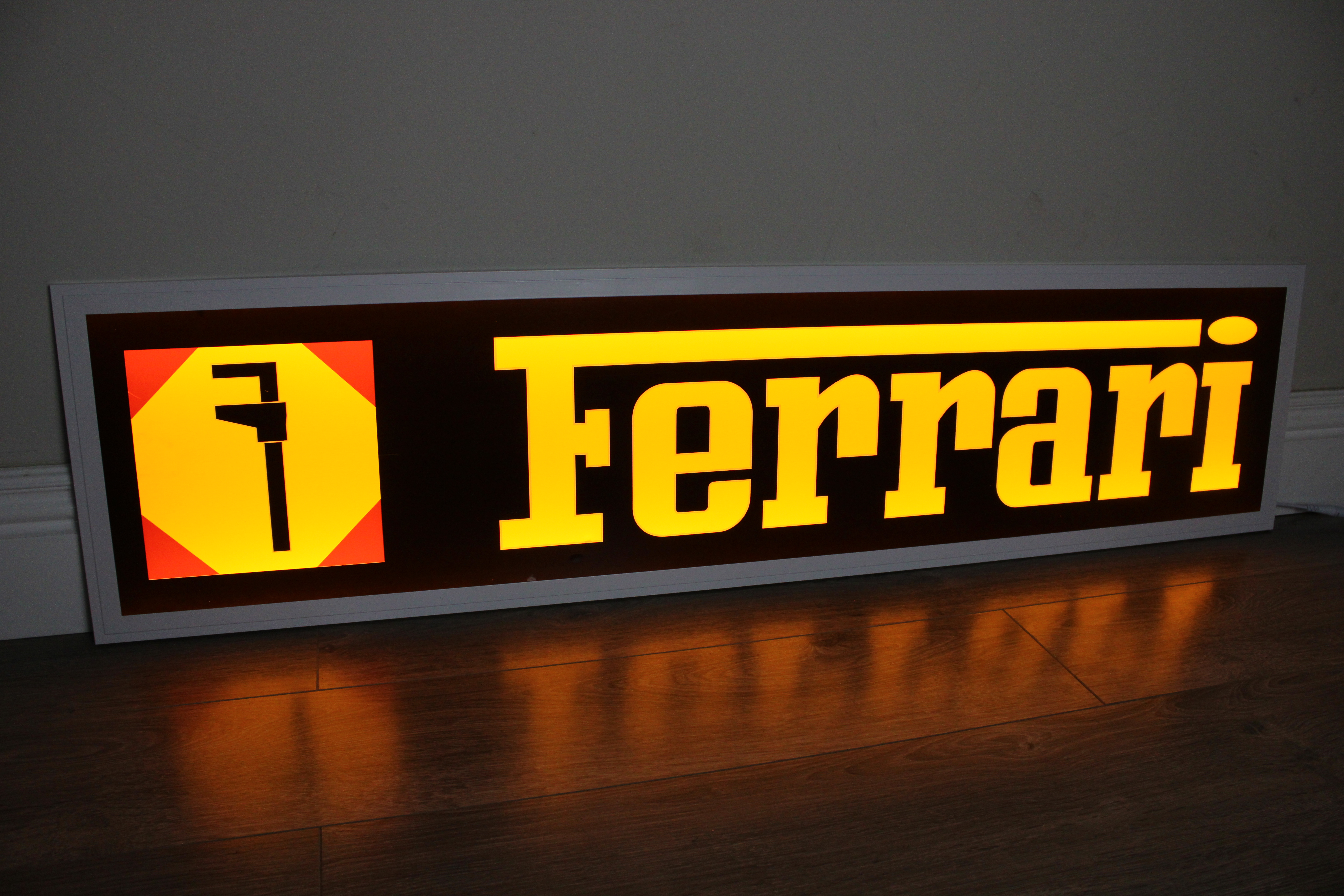 FERRARI ILLUMINATED SERVICE SIGN