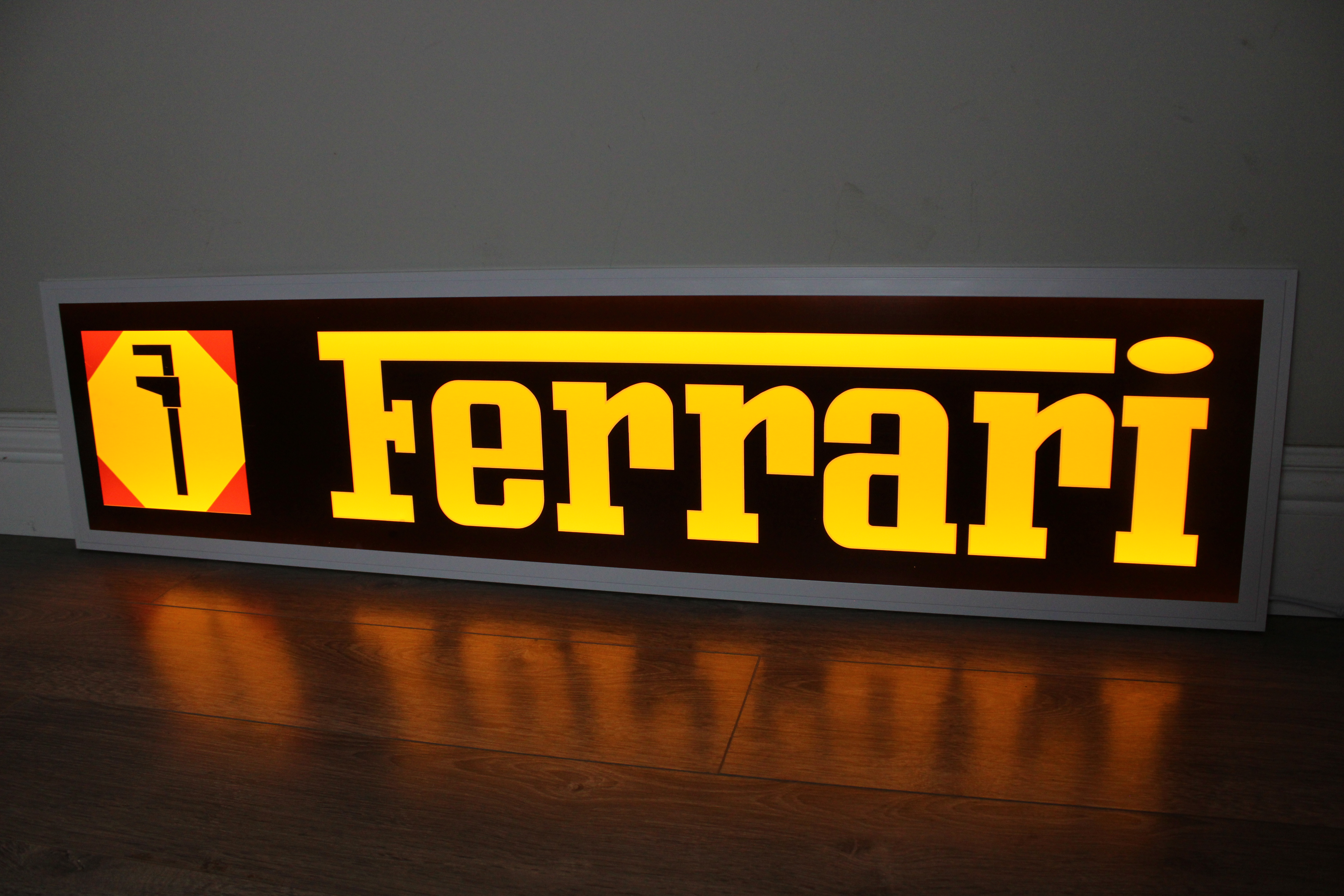 FERRARI ILLUMINATED SERVICE SIGN