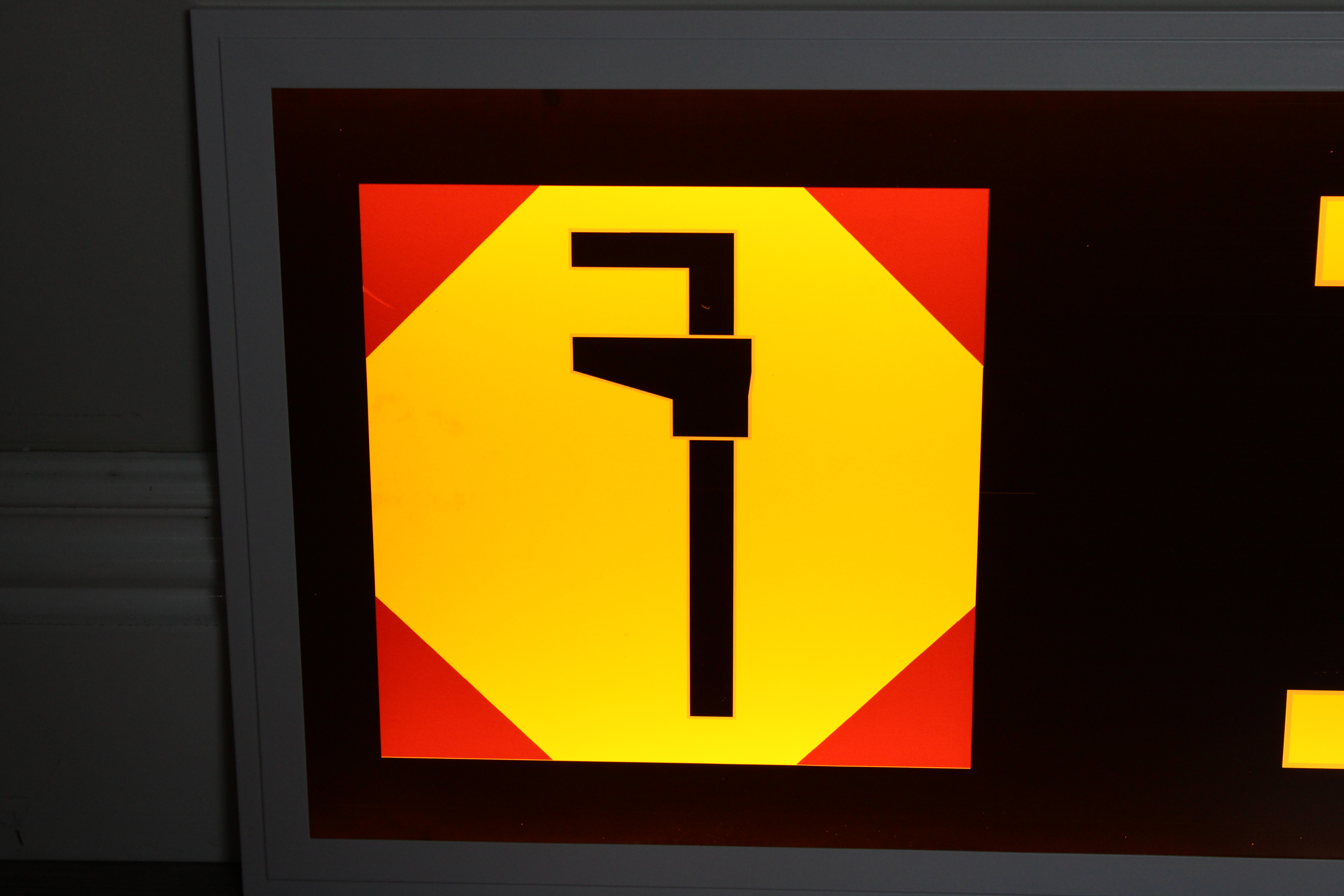 FERRARI ILLUMINATED SERVICE SIGN