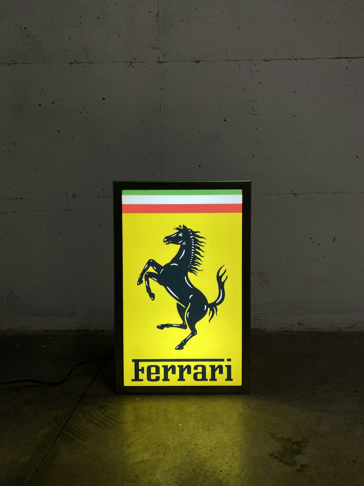 FERRARI ILLUMINATED SIGN