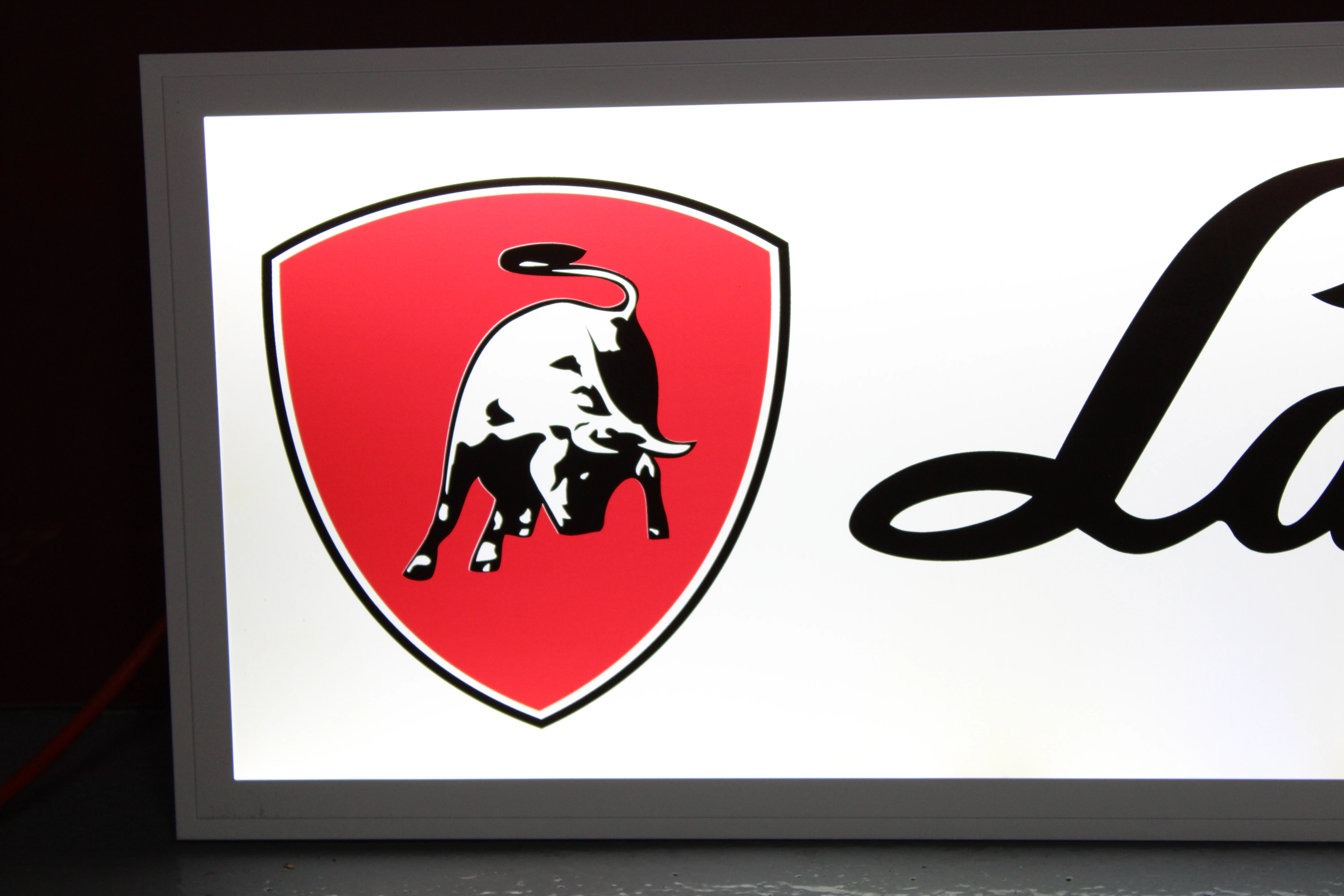 LAMBORGHINI ILLUMINATED SERVICE SIGN