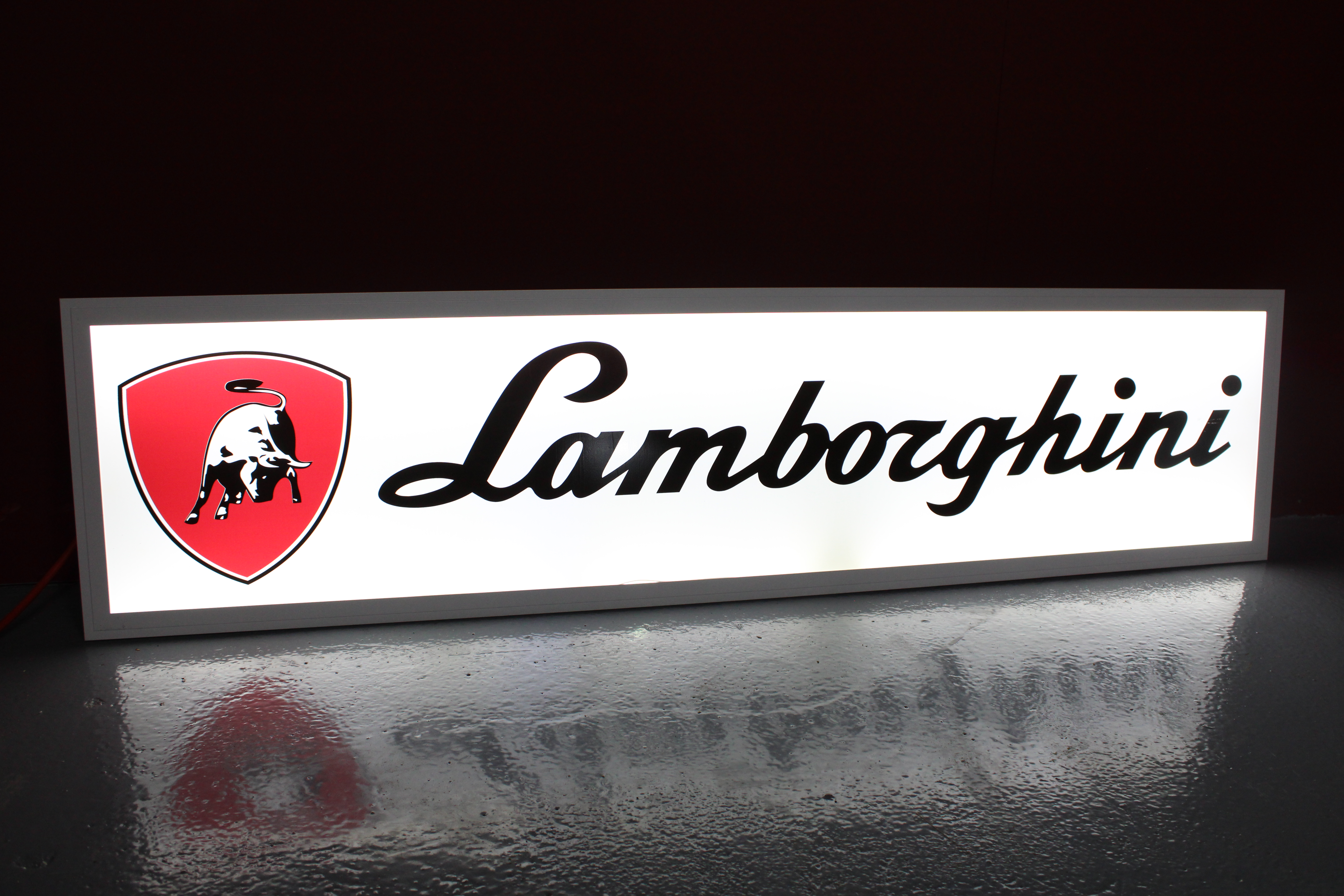 LAMBORGHINI ILLUMINATED SERVICE SIGN