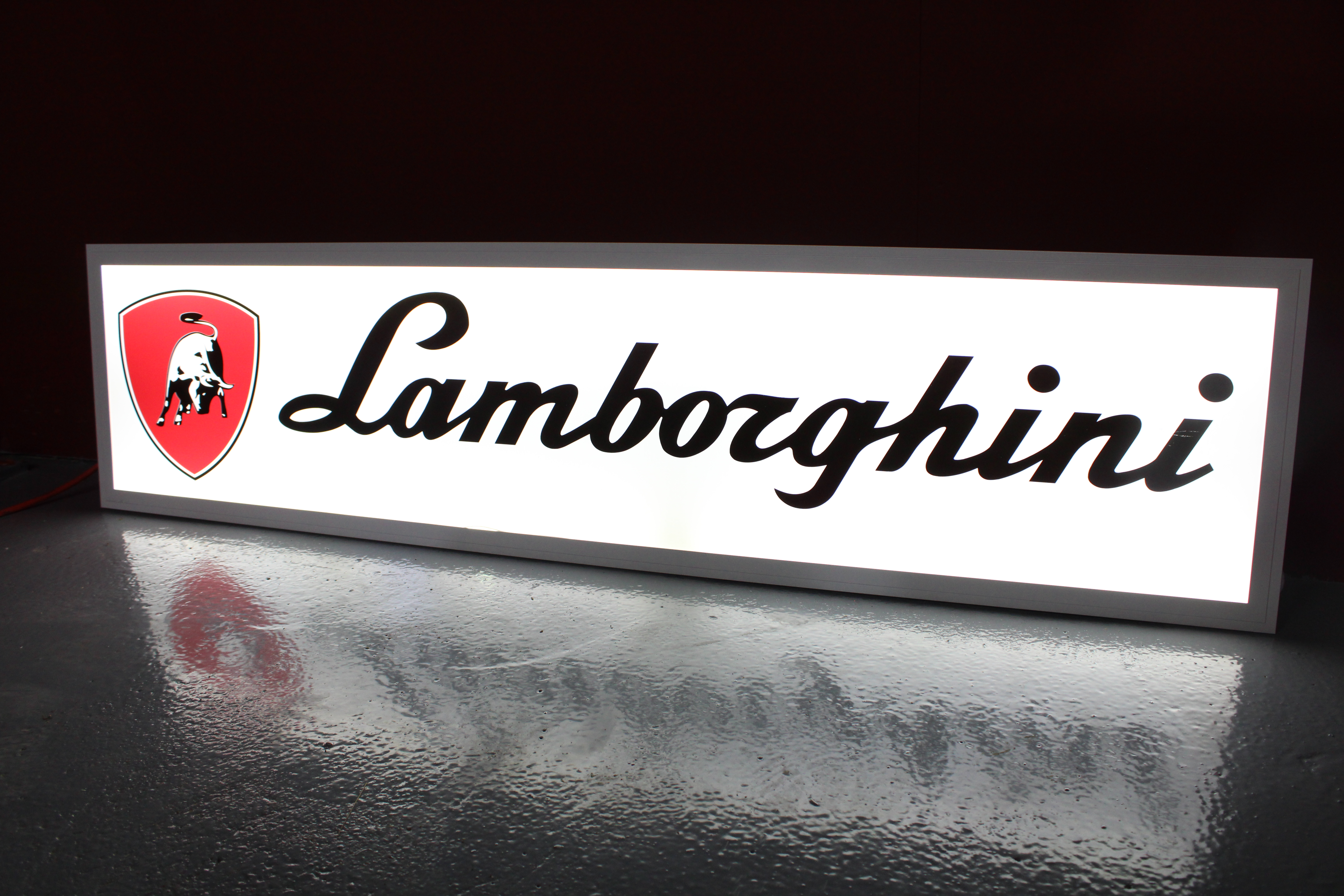 LAMBORGHINI ILLUMINATED SERVICE SIGN