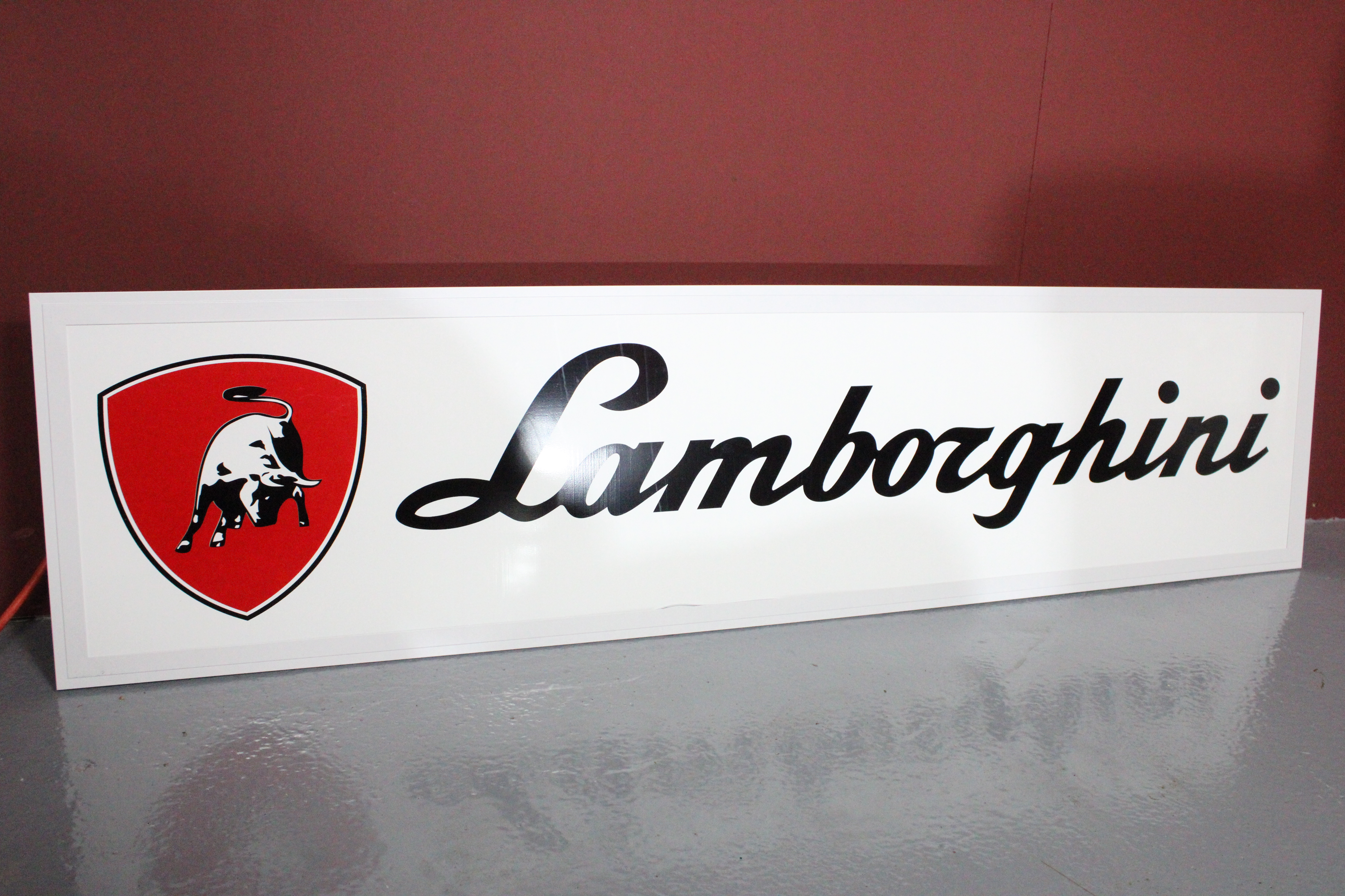 LAMBORGHINI ILLUMINATED SERVICE SIGN