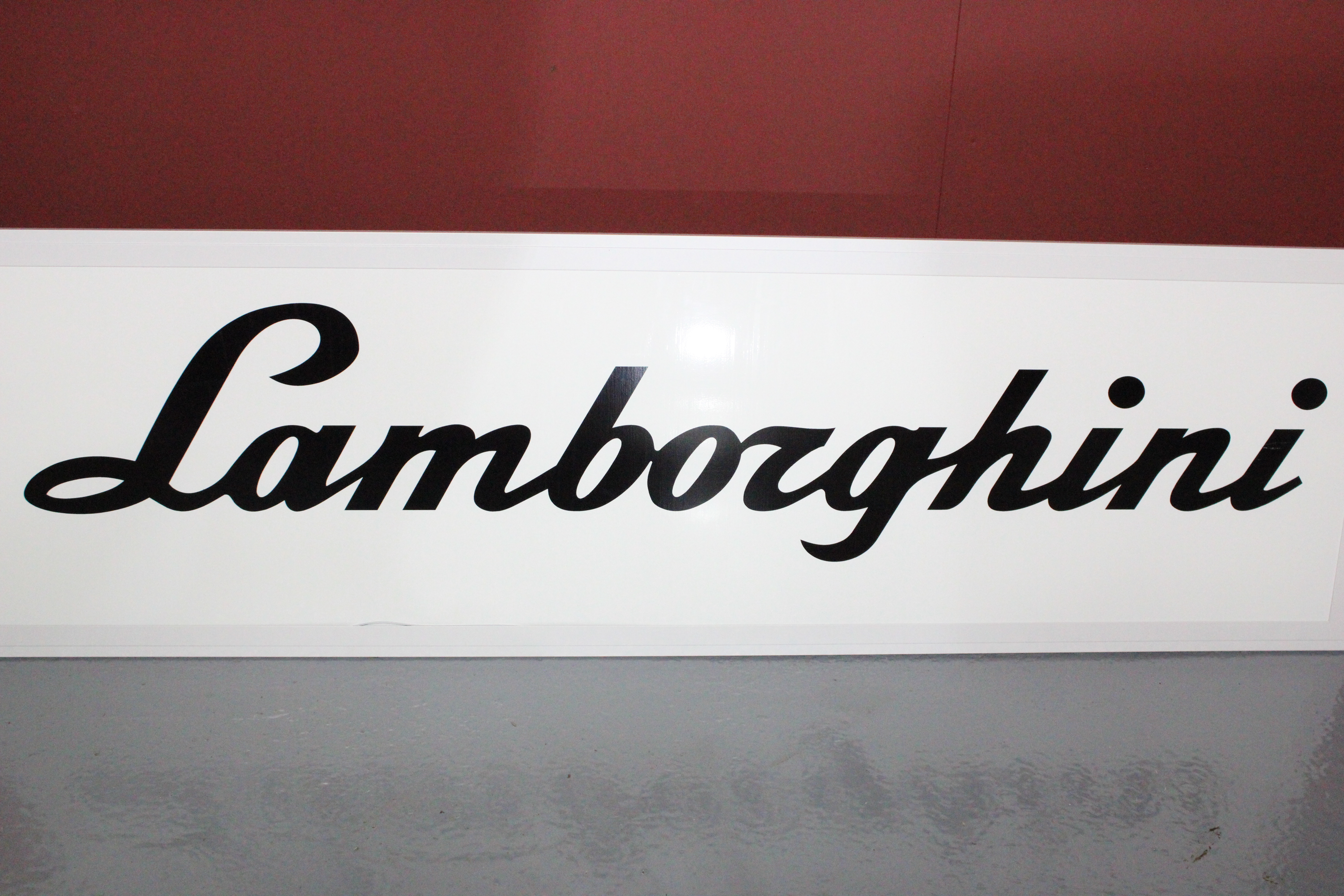 LAMBORGHINI ILLUMINATED SERVICE SIGN