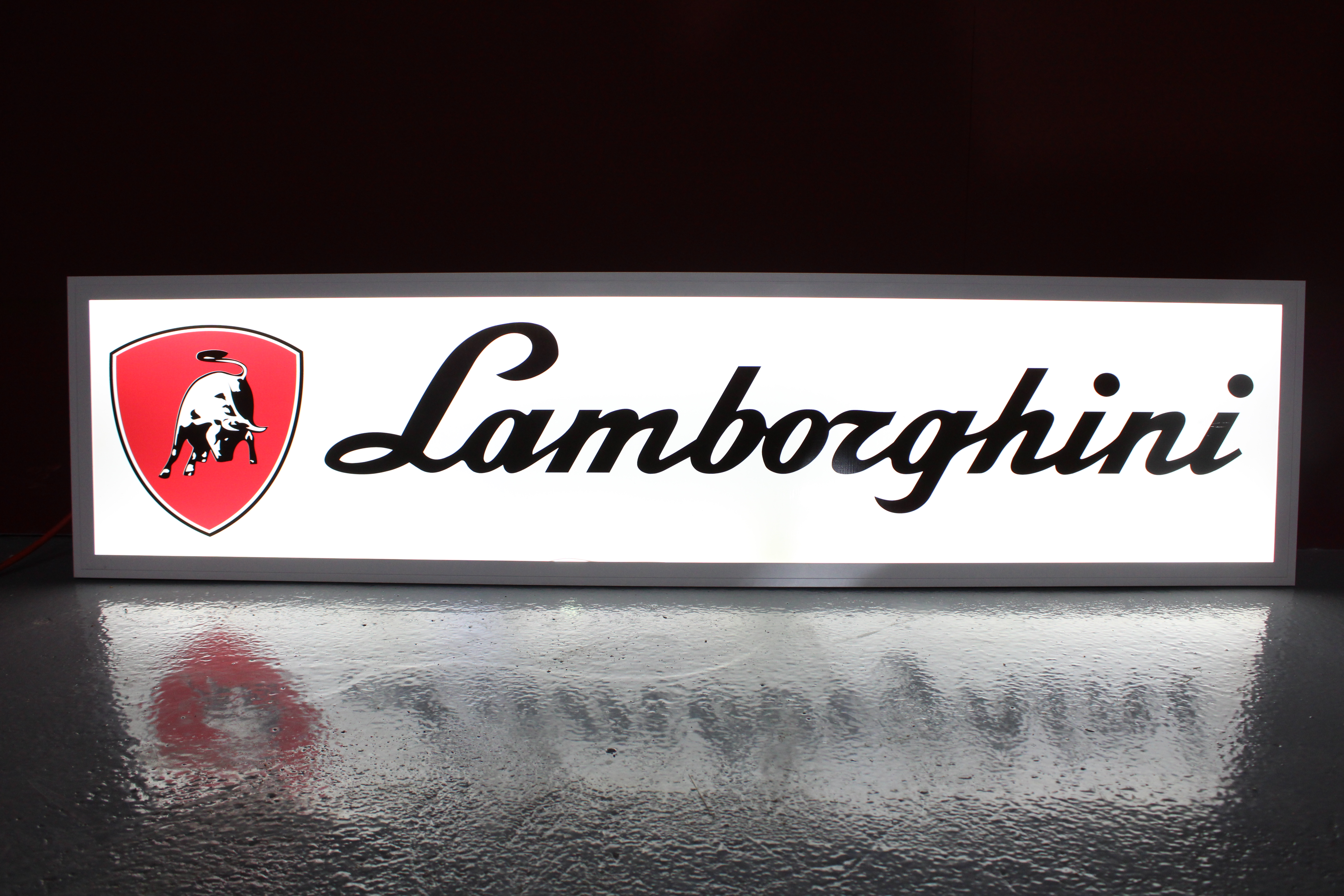 LAMBORGHINI ILLUMINATED SERVICE SIGN
