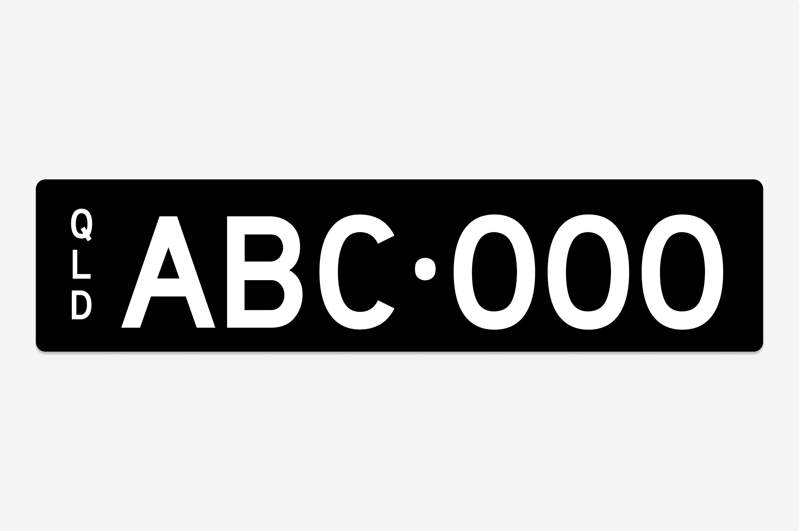 'ABC000' - QUEENSLAND NUMBER PLATE for sale by auction in , Australia