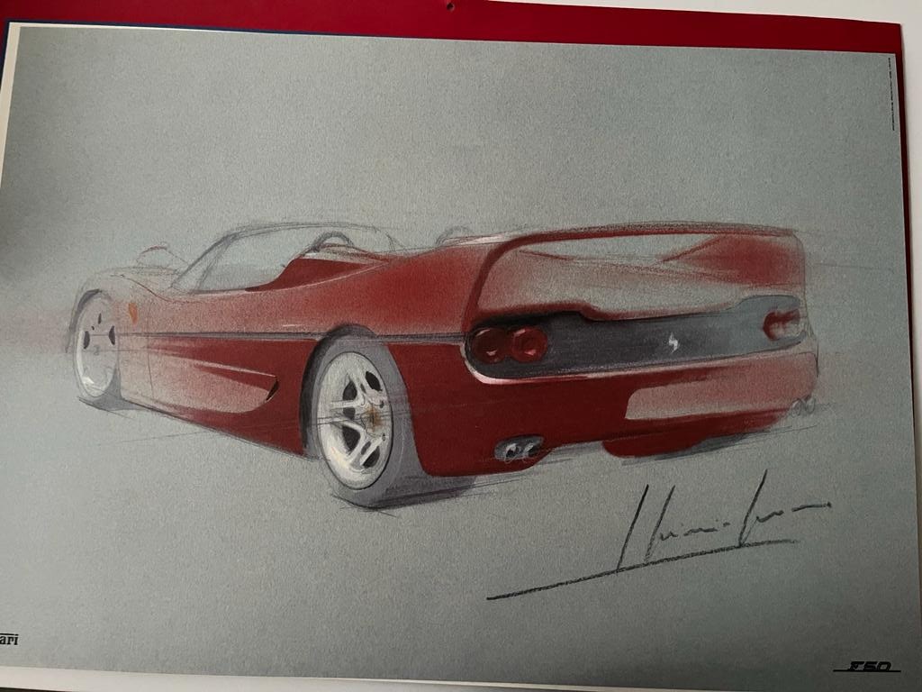 FERRARI F50 BLUEPRINT AND ARTWORK for sale by auction in Windsor ...