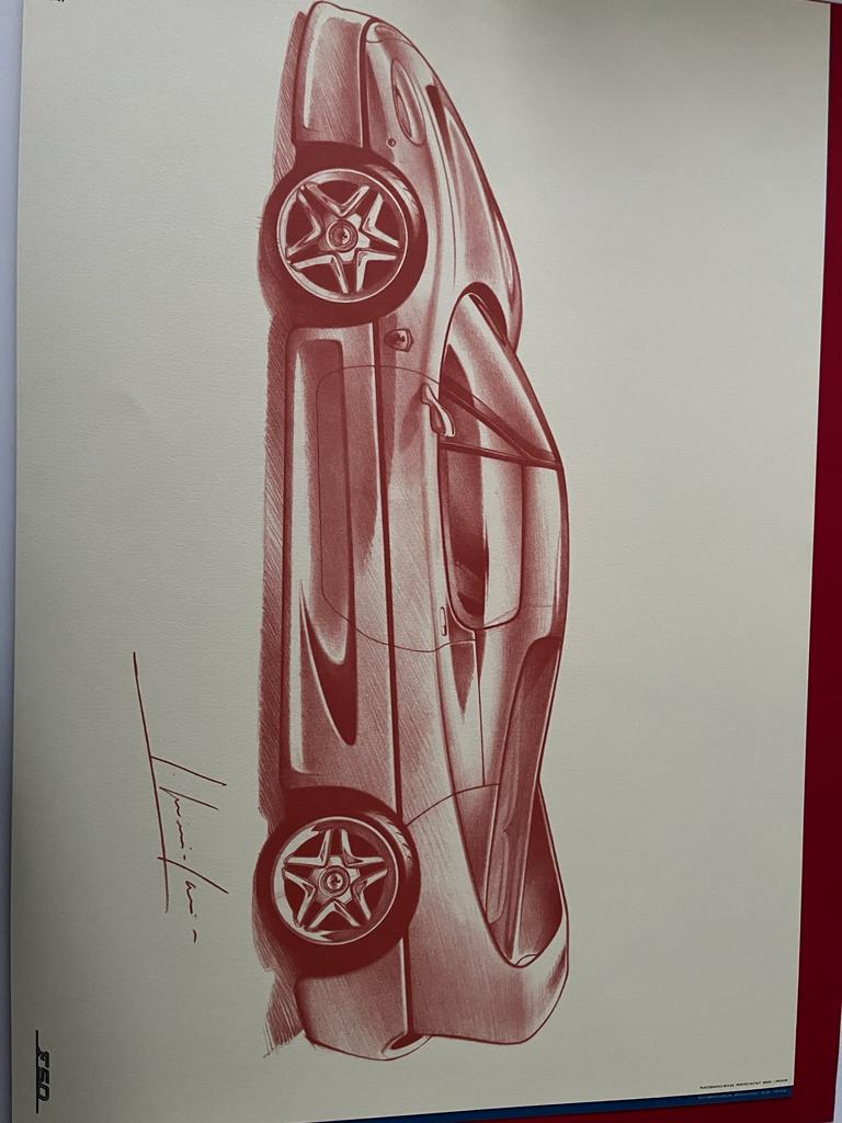 FERRARI F50 BLUEPRINT AND ARTWORK for sale by auction in Windsor ...