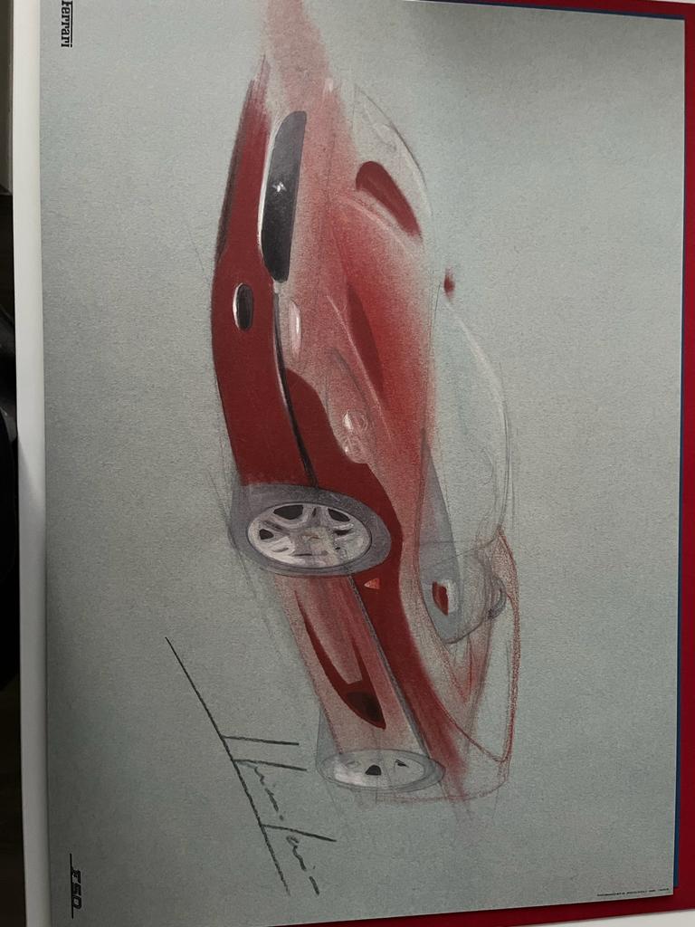 FERRARI F50 BLUEPRINT AND ARTWORK for sale by auction in Windsor ...