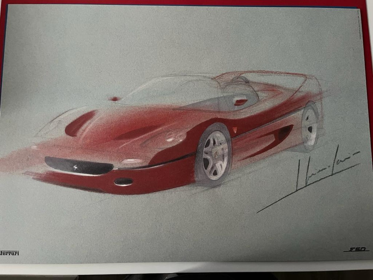 FERRARI F50 BLUEPRINT AND ARTWORK for sale by auction in Windsor ...