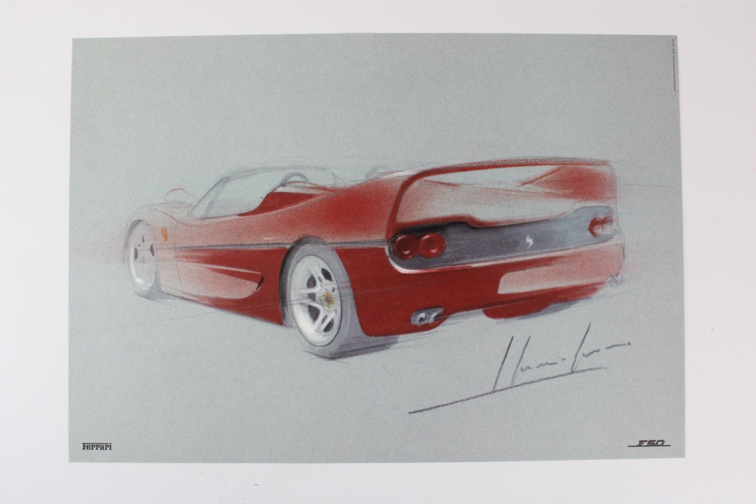 FERRARI F50 BLUEPRINT AND ARTWORK for sale by auction in West Midlands ...