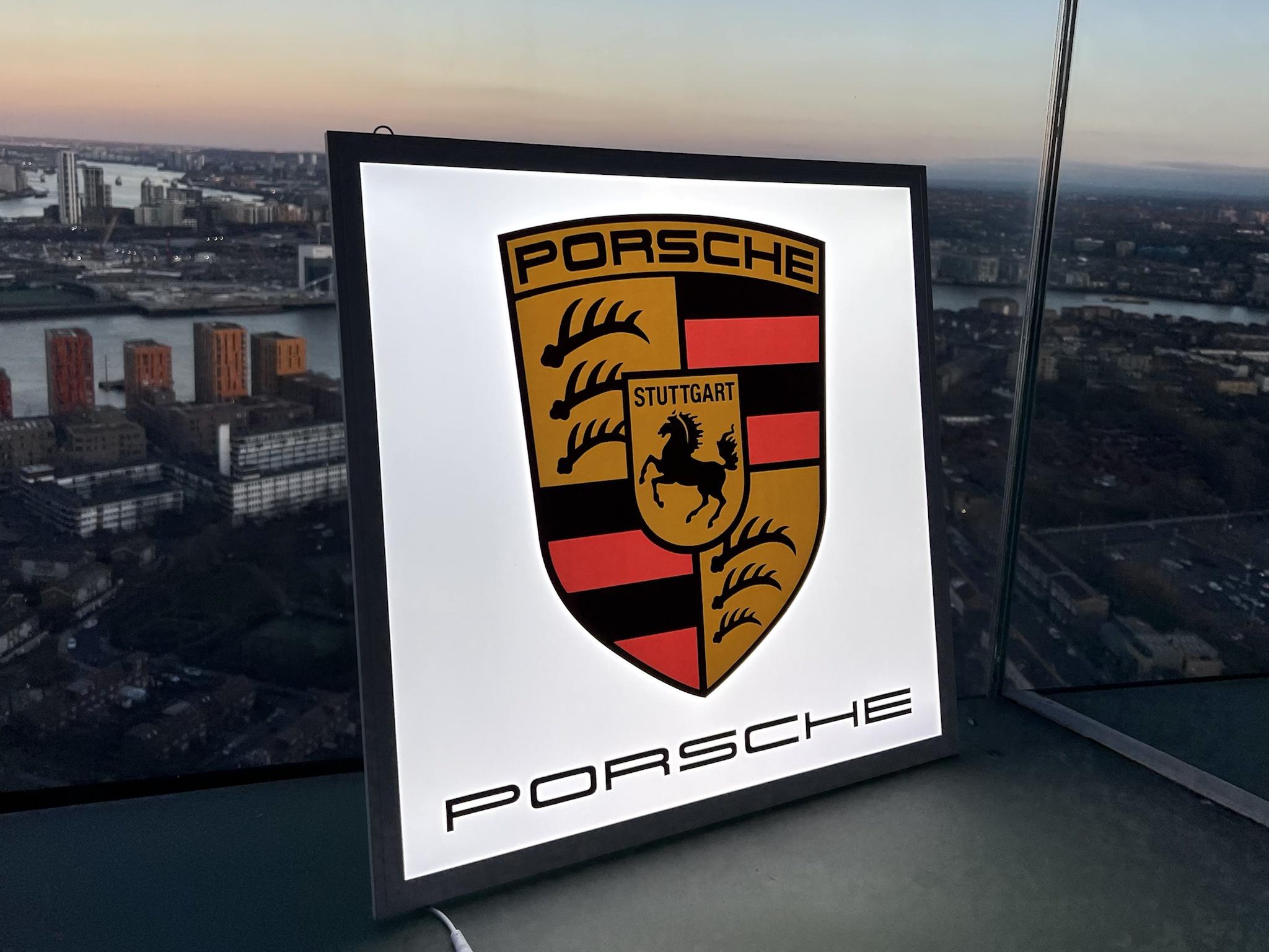 PORSCHE ILLUMINATED SIGN