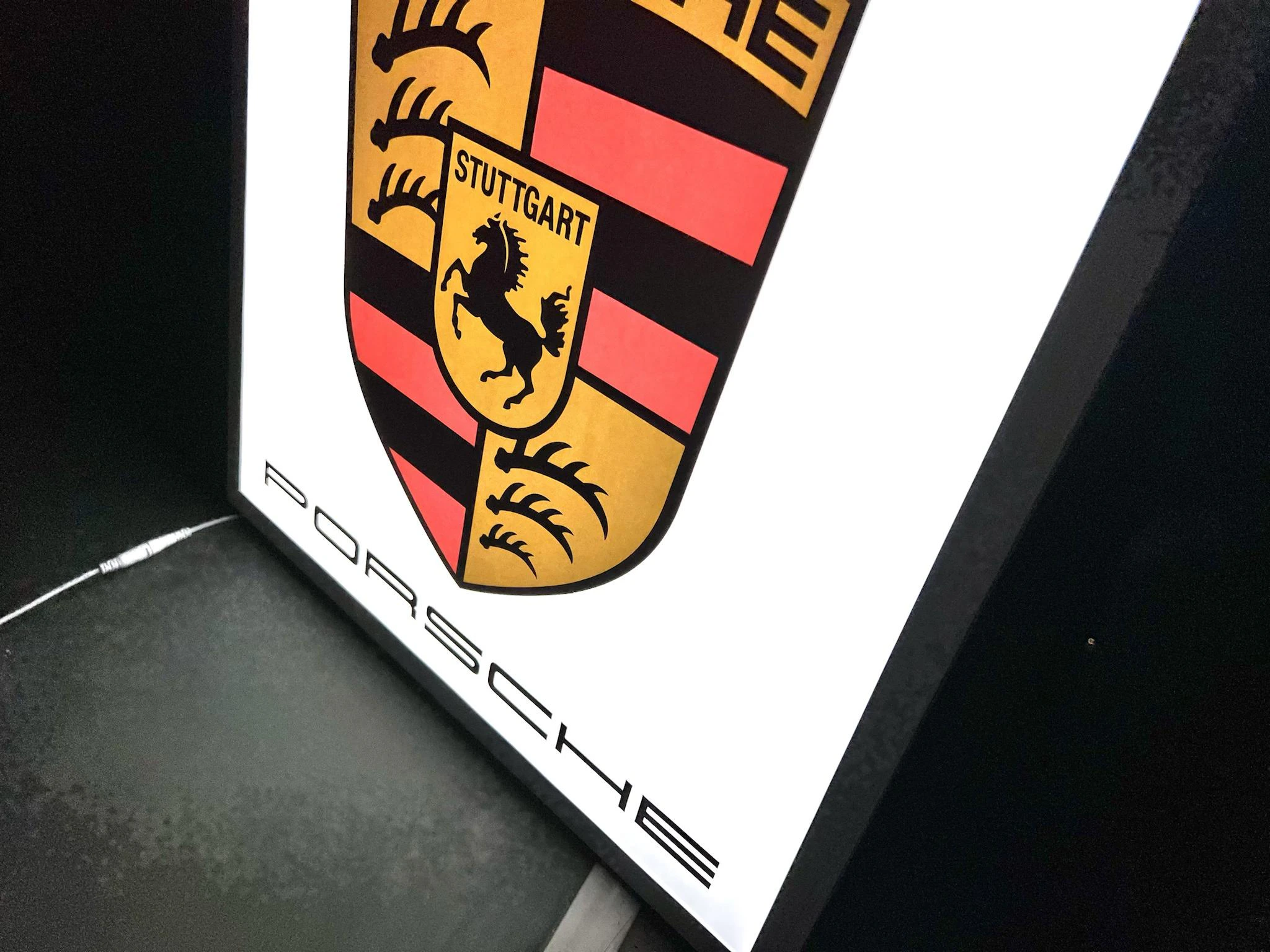 PORSCHE ILLUMINATED SIGN