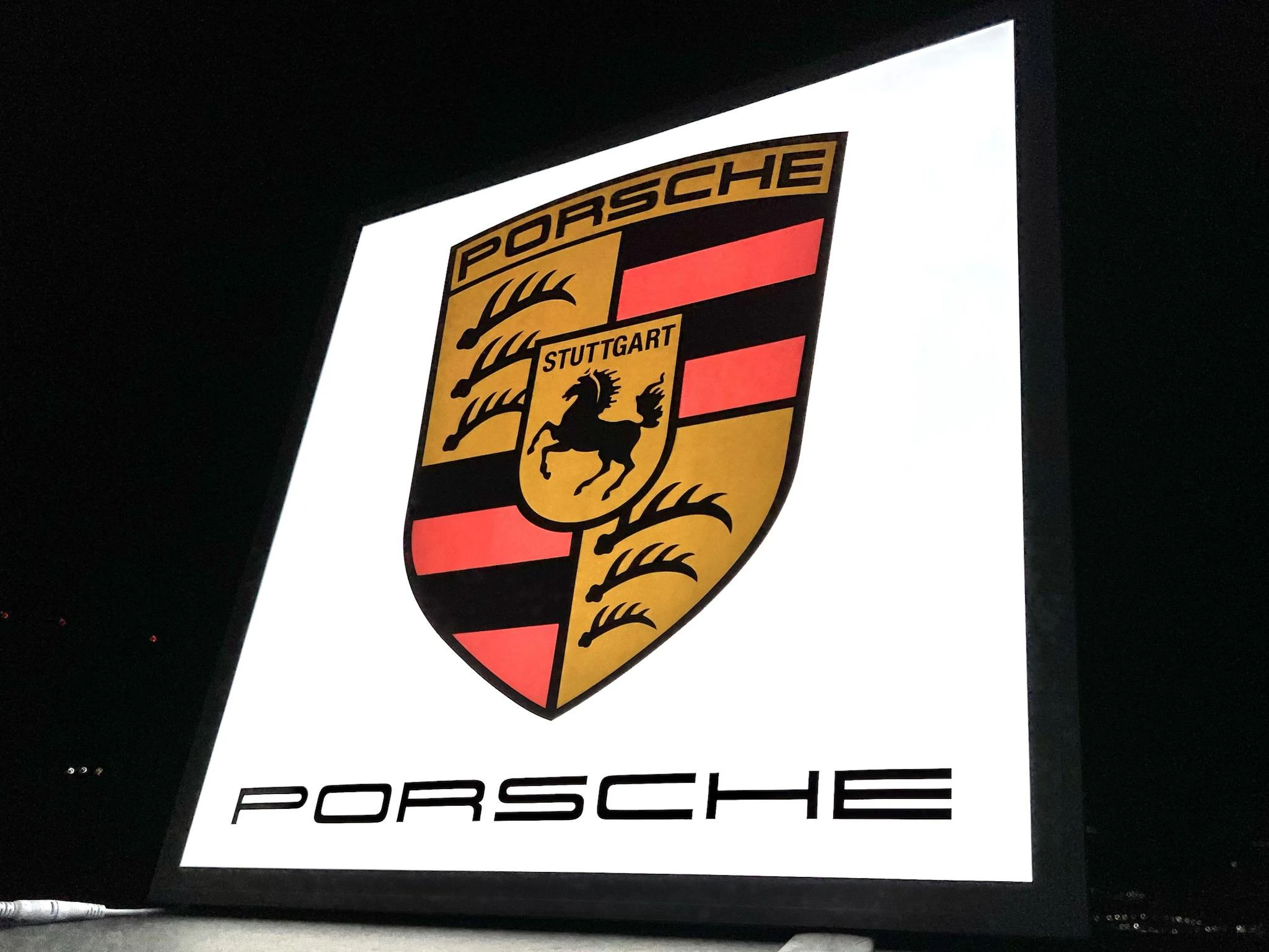 PORSCHE ILLUMINATED SIGN