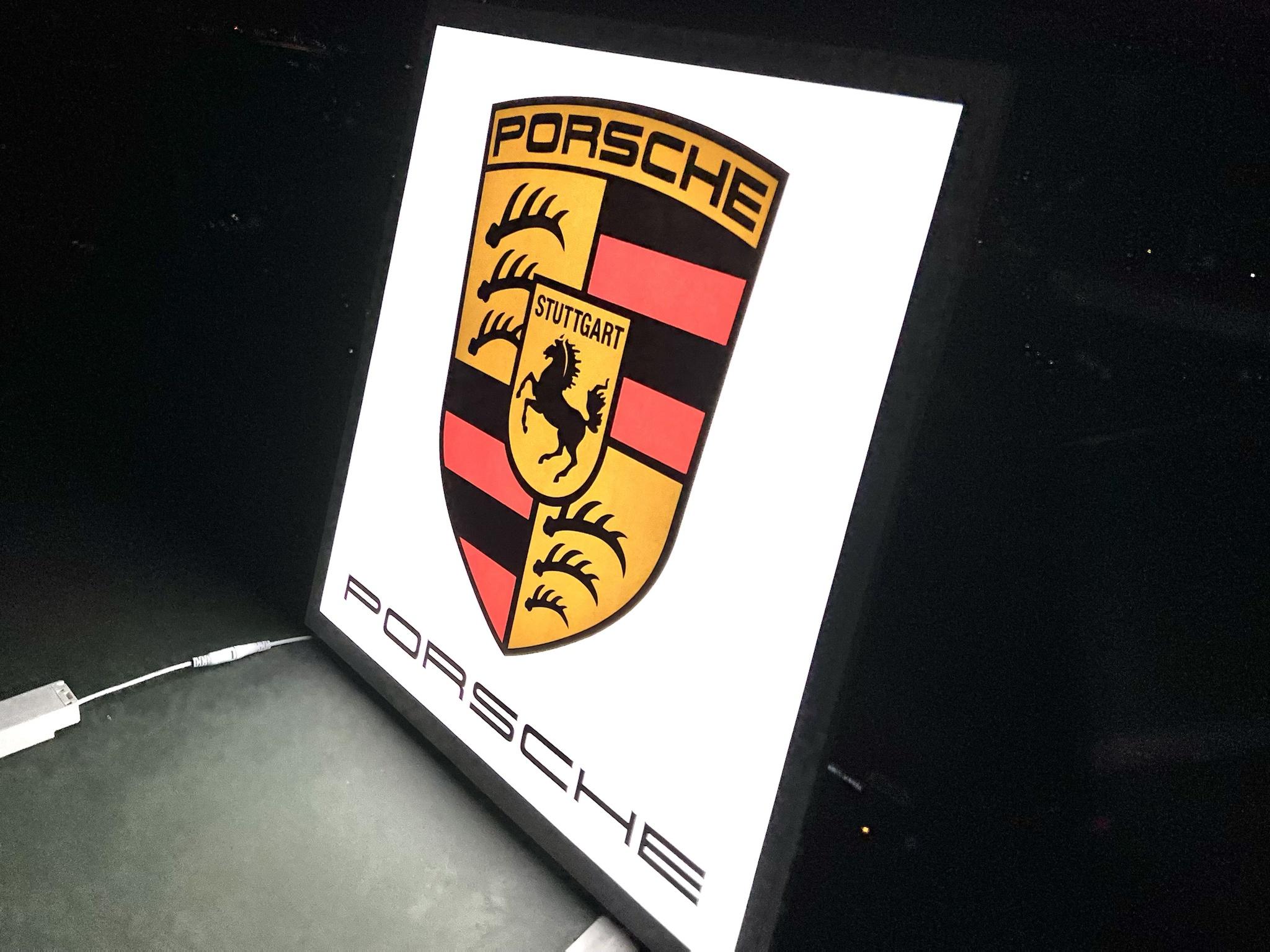 PORSCHE ILLUMINATED SIGN
