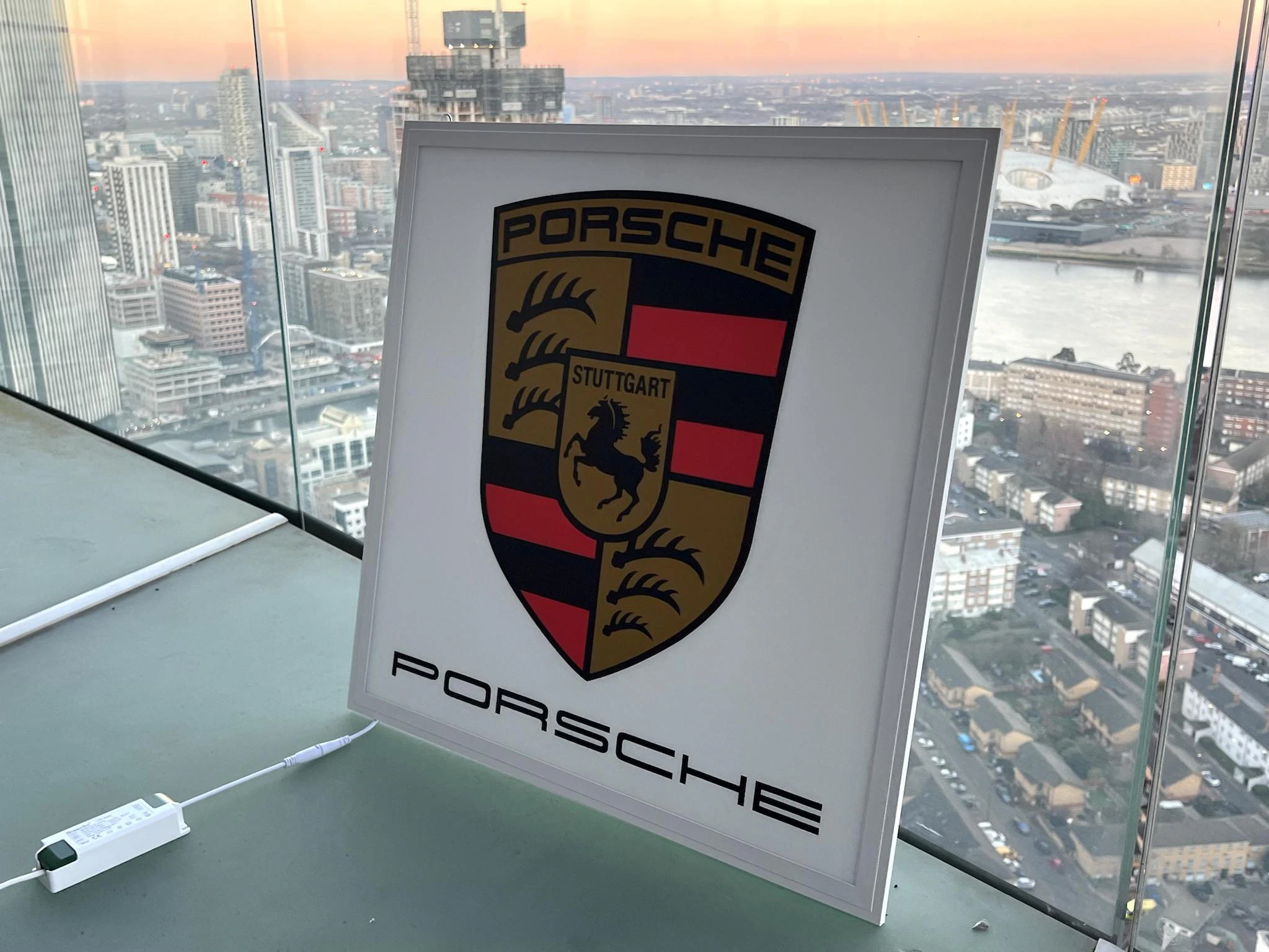 PORSCHE ILLUMINATED SIGN