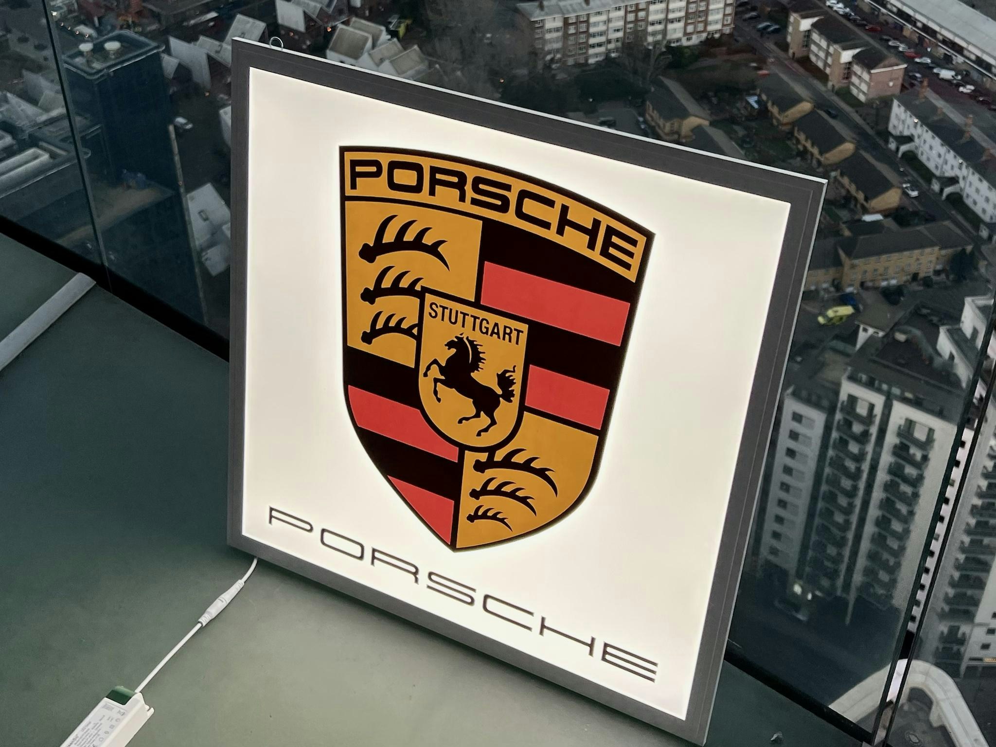 PORSCHE ILLUMINATED SIGN