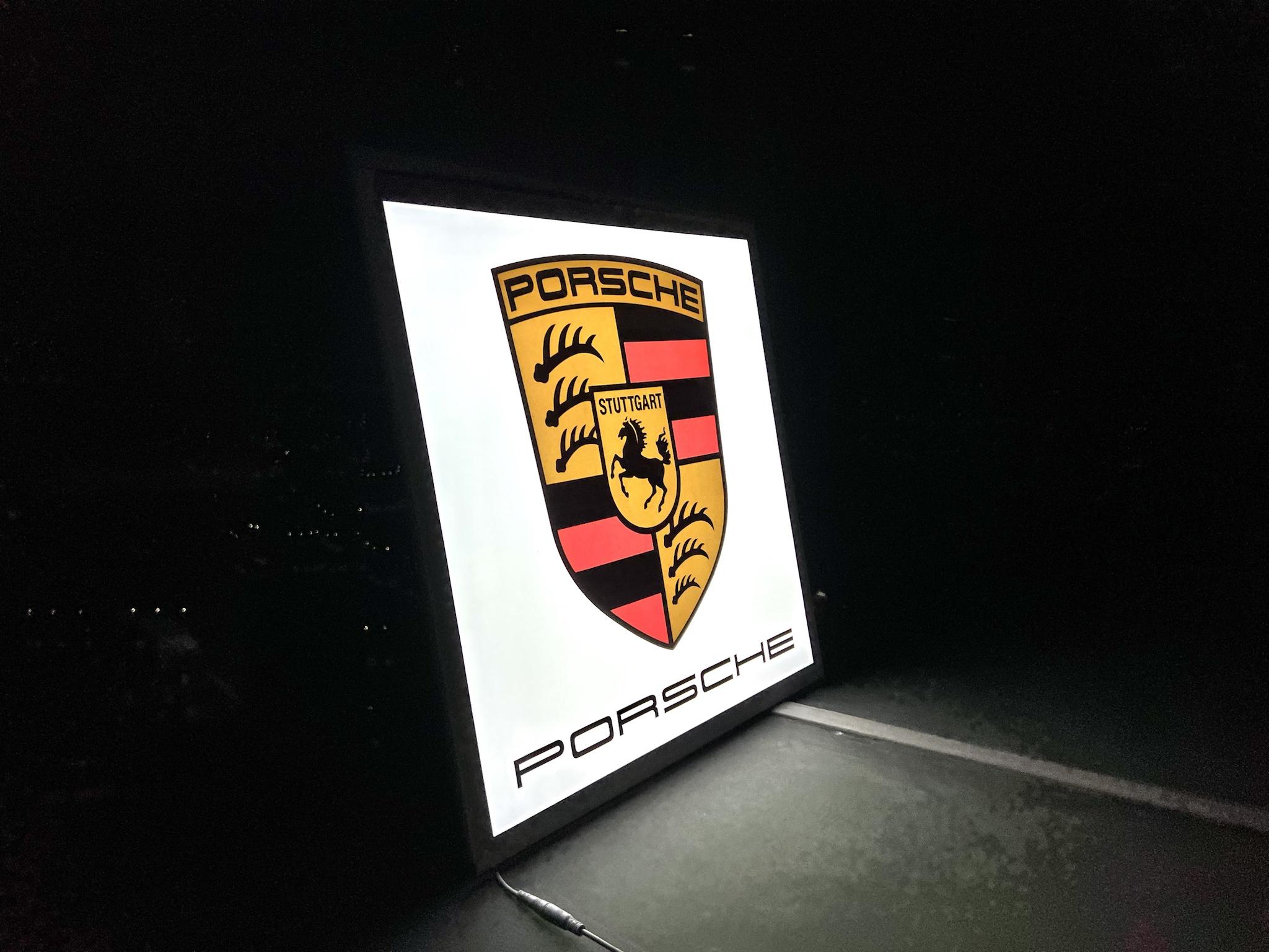 PORSCHE ILLUMINATED SIGN