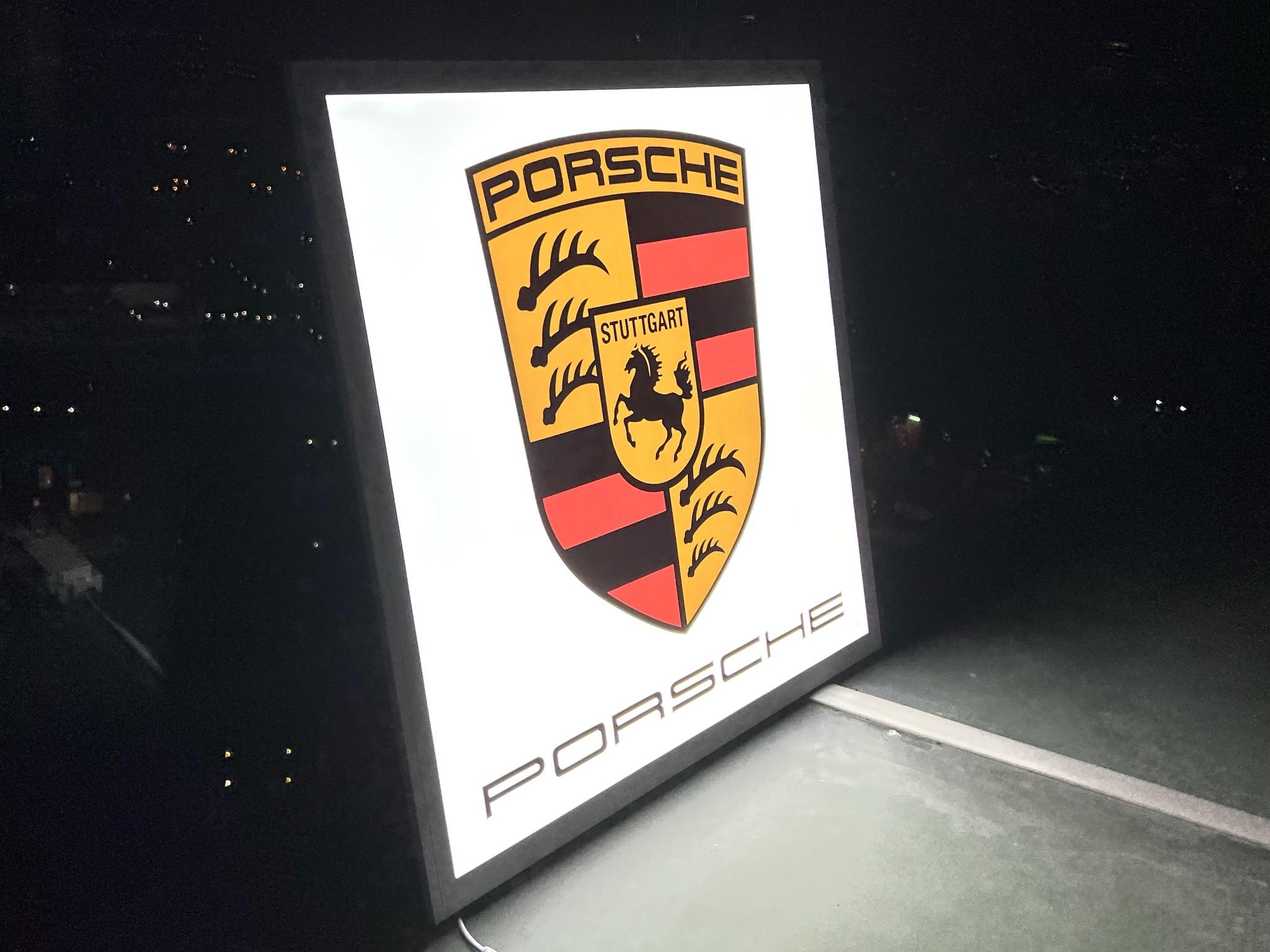 PORSCHE ILLUMINATED SIGN